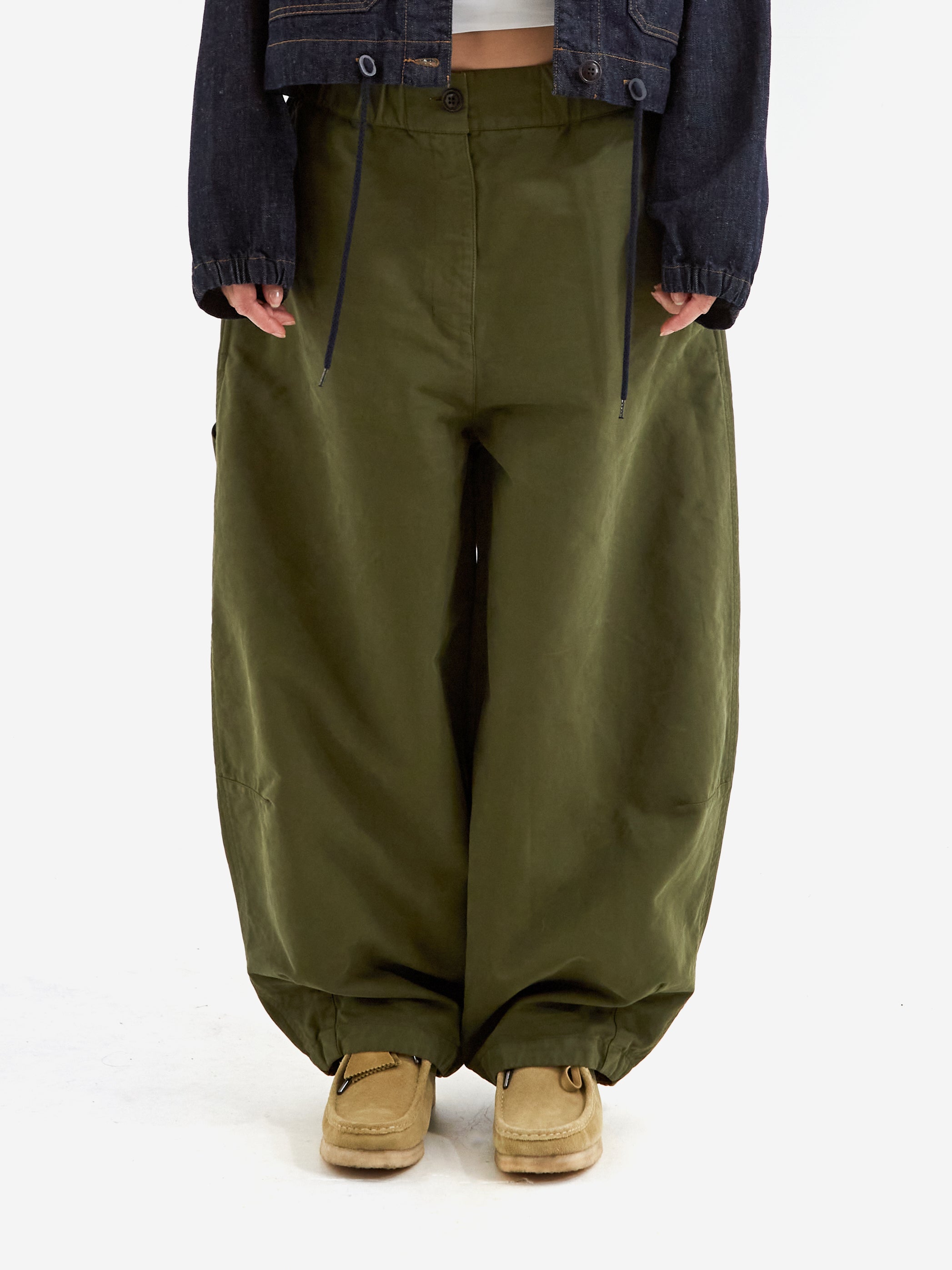 Girls Of Dust Sultan Pants - Dark Olive – Goodhood
