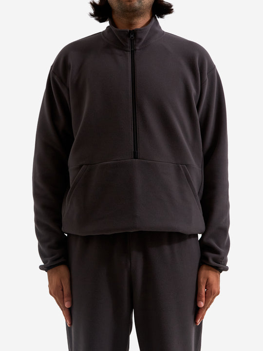 Goldwin Polartec Power Stretch Half Zip Pullover - Shadow Grey – Goodhood