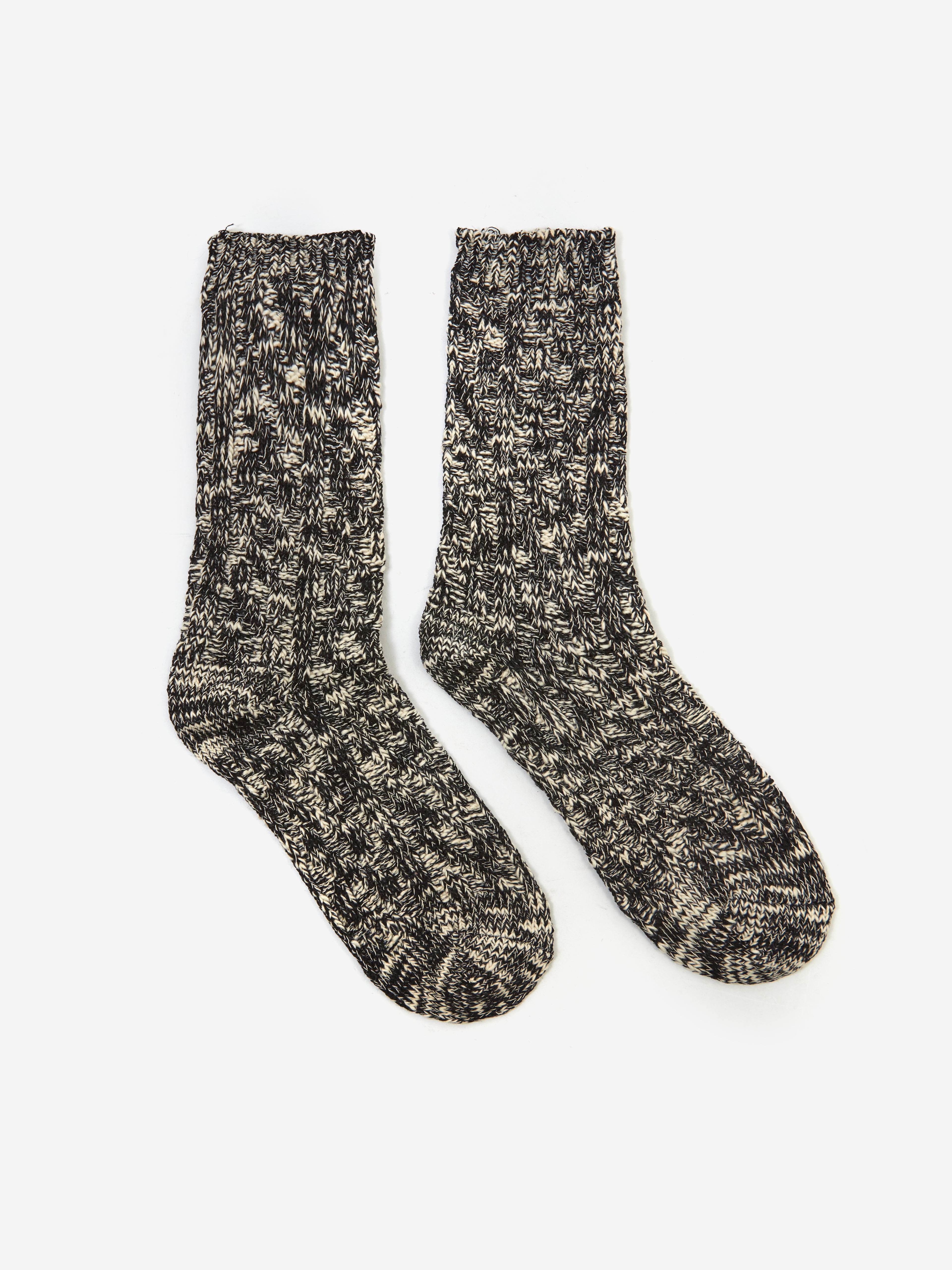 Goodhood Worldwide Twisted Yarn Sock - Black