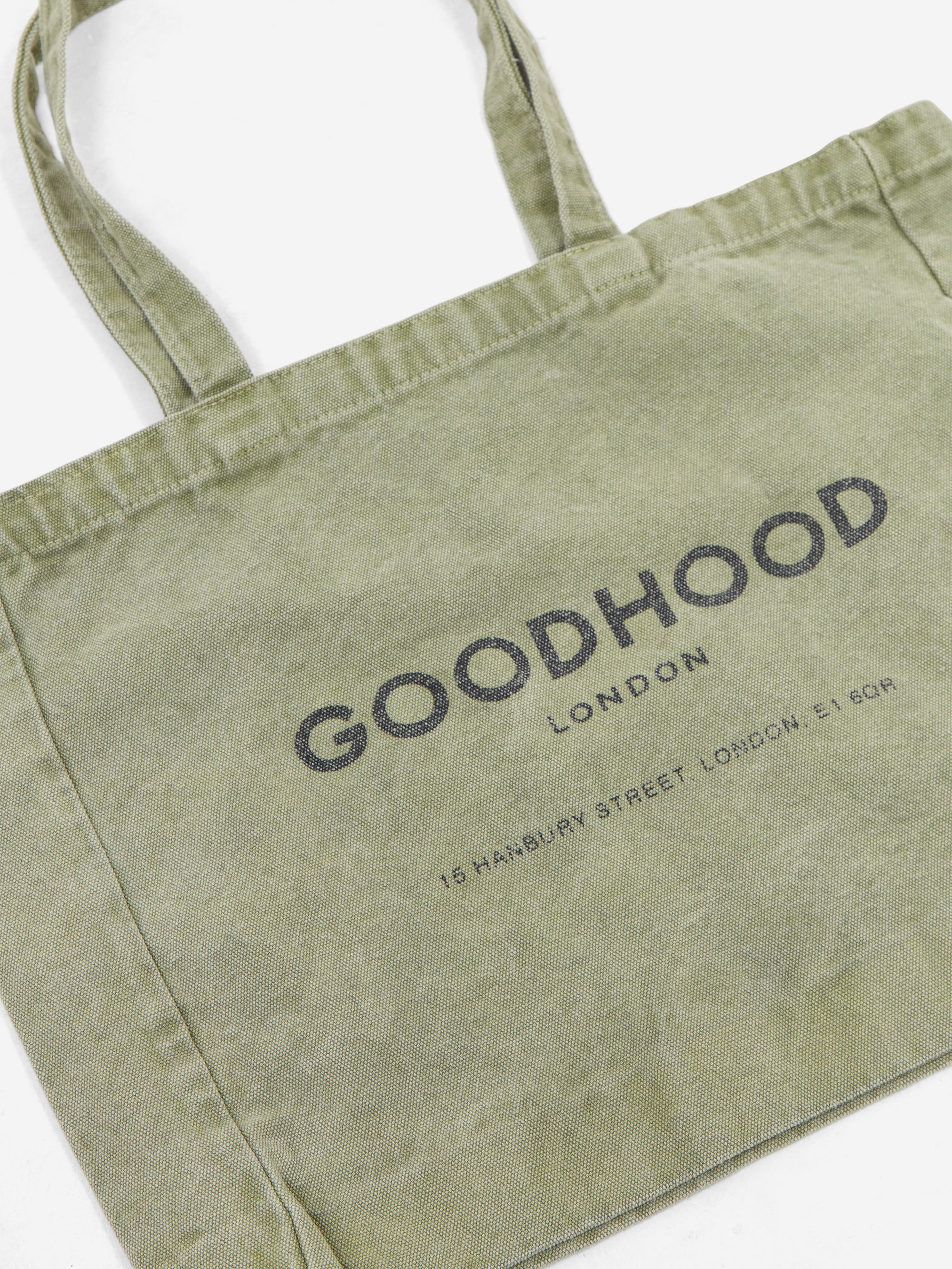 Goodhood Lifestore London Tote Bag Medium - Olive
