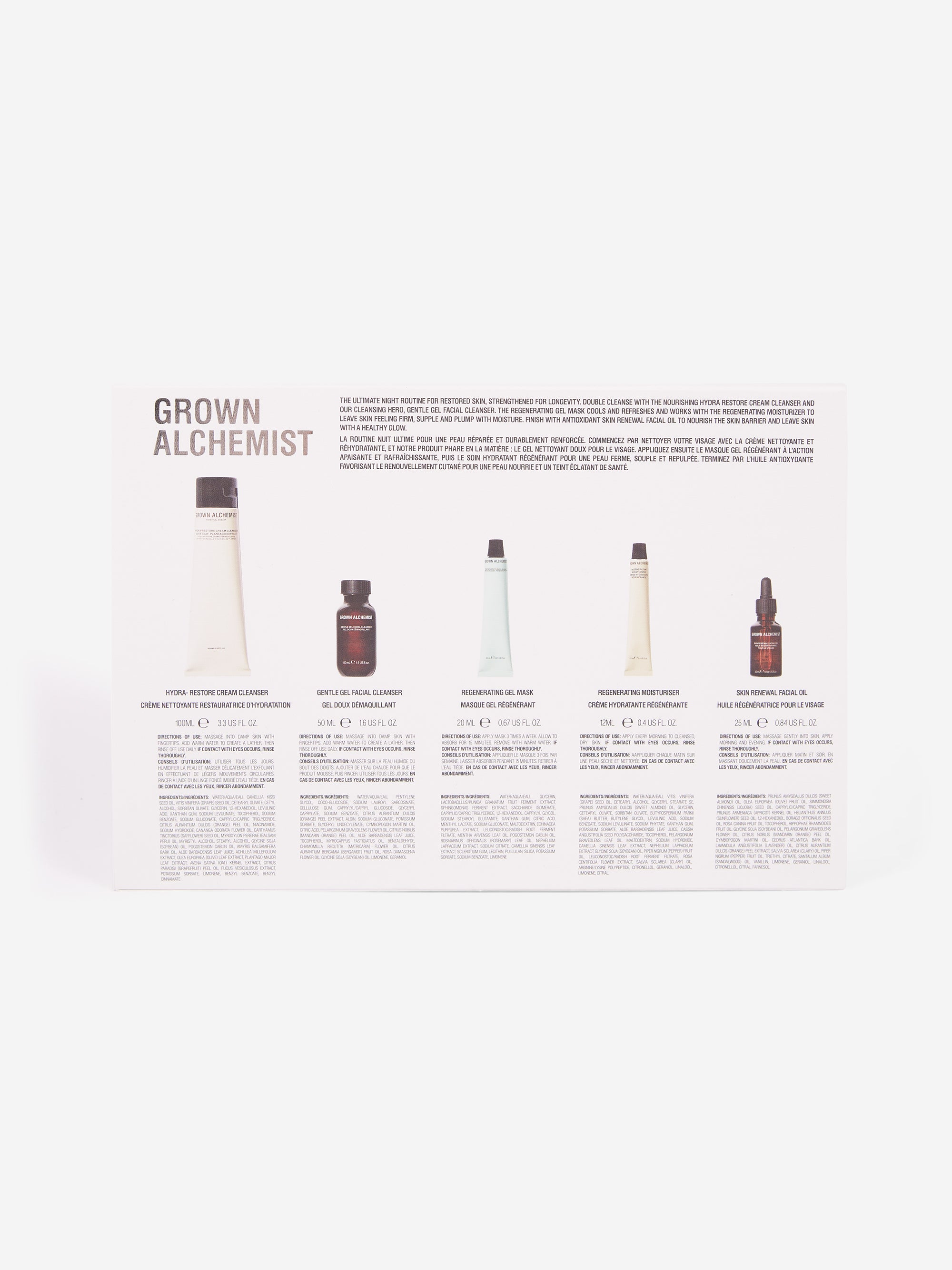 Grown Alchemist Regenerating Night Routine - Kit – Goodhood