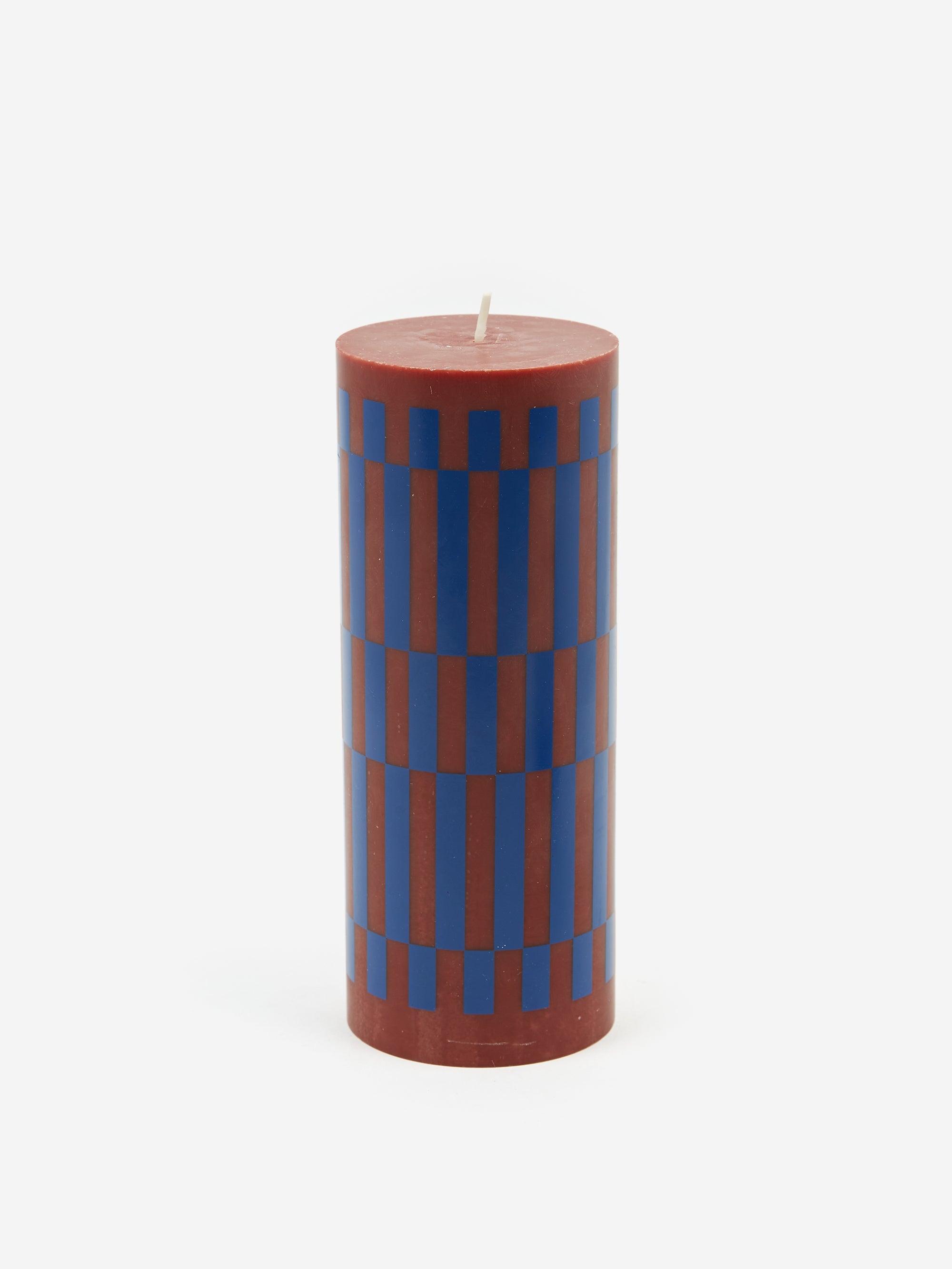 HAY Column Candle - Medium - Brown and Blue – Goodhood