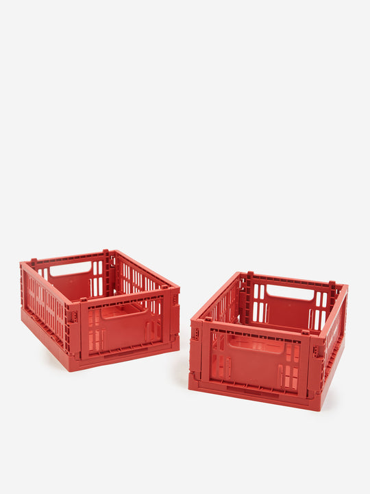 HAY Colour Crate Mini Set Of 2 - Red – Goodhood