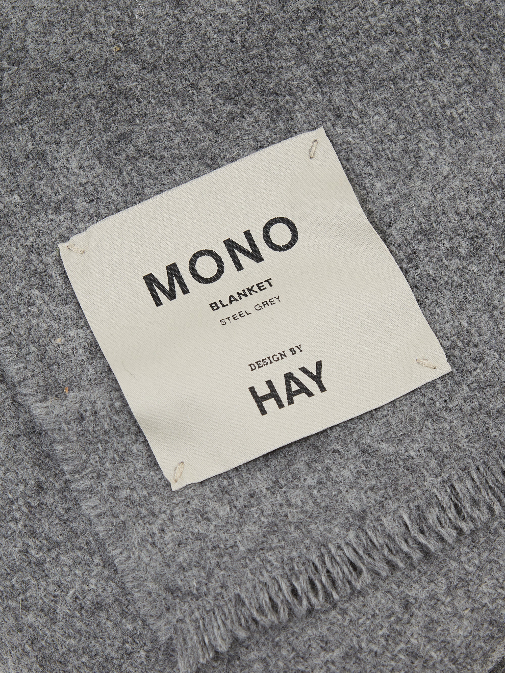 HAY Mono Wool Blanket 130cm x 180cm - Grey Melane – Goodhood
