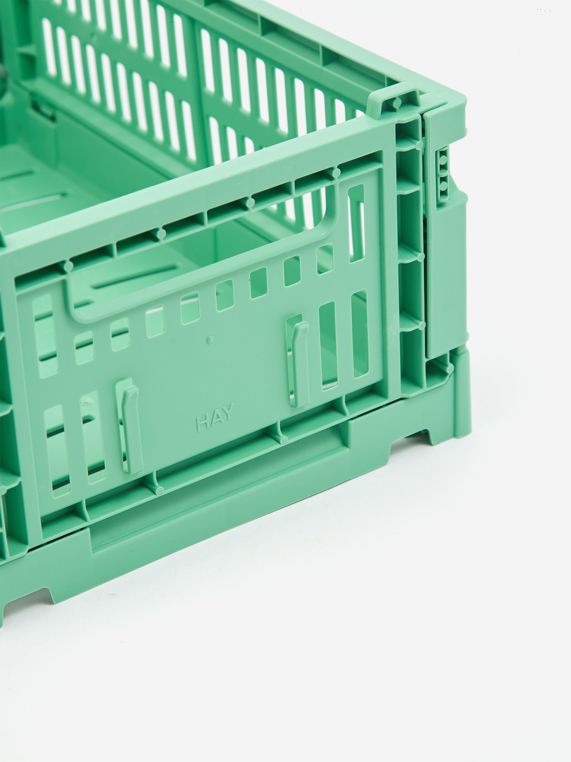 HAY Recycled Colour Crate - Small - Dark Mint – Goodhood
