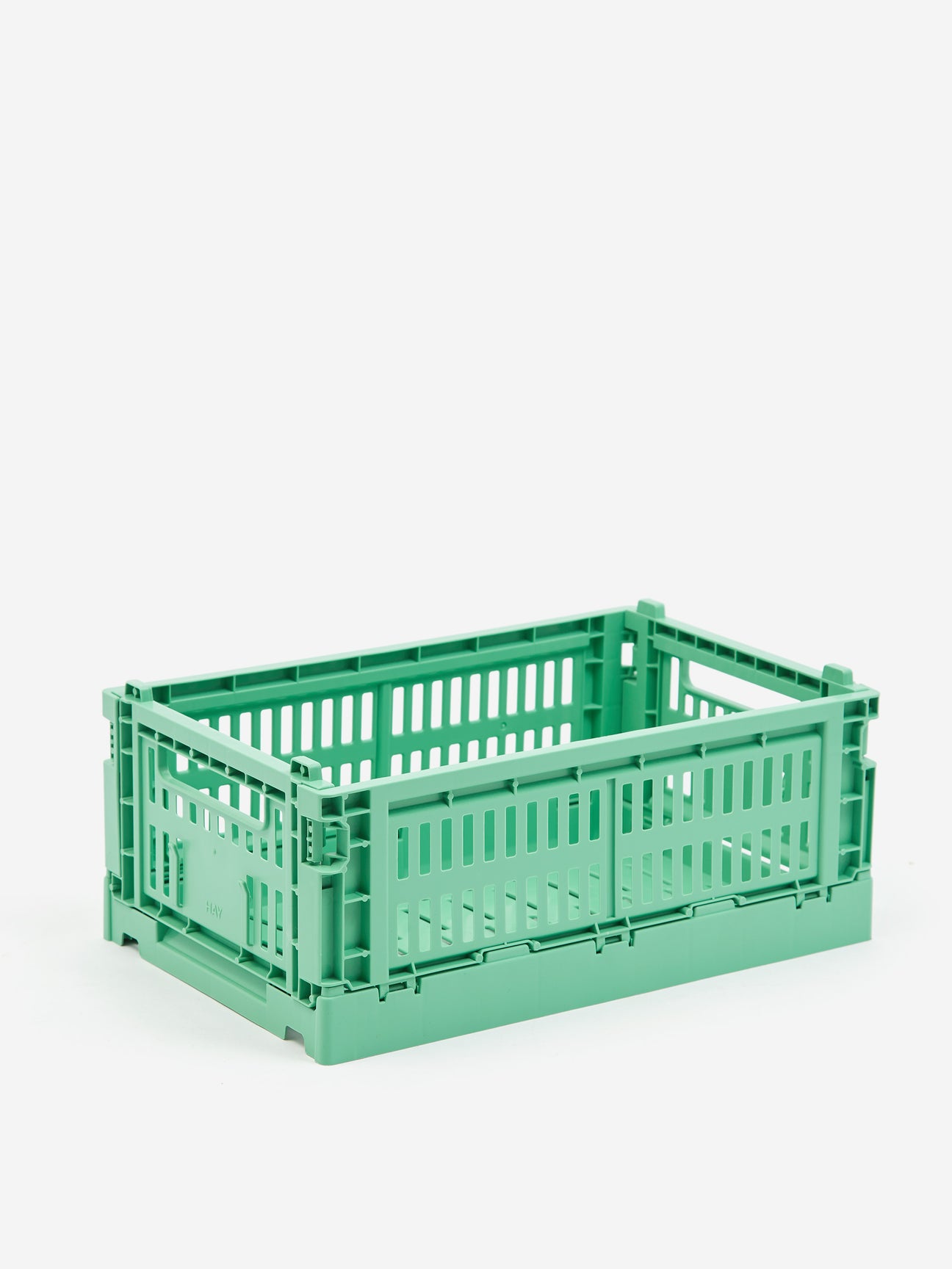 HAY Recycled Colour Crate - Small - Dark Mint – Goodhood