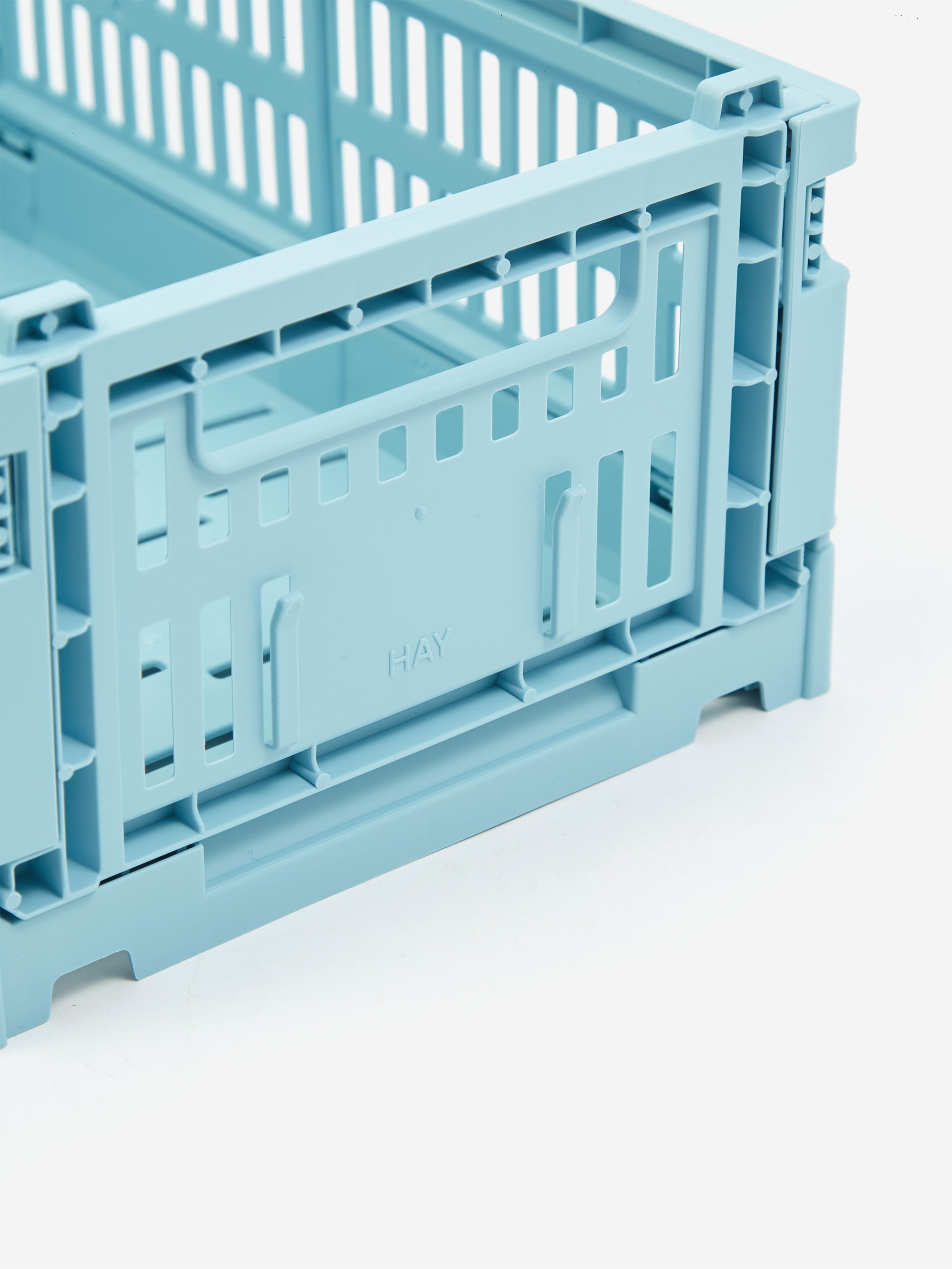 HAY Recycled Colour Crate - Small - Light Blue – Goodhood