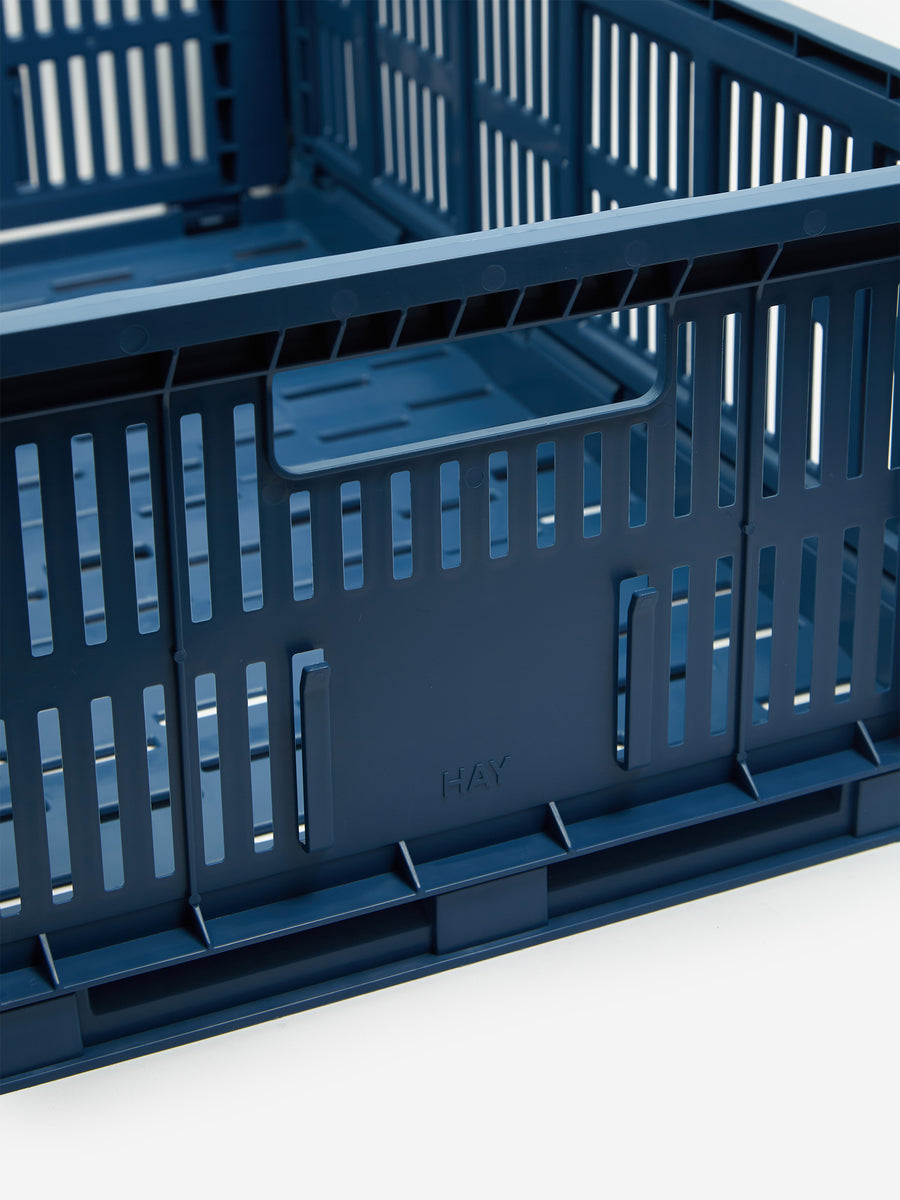 HAY Recycled Colour Crate Large - Dark Blue – Goodhood