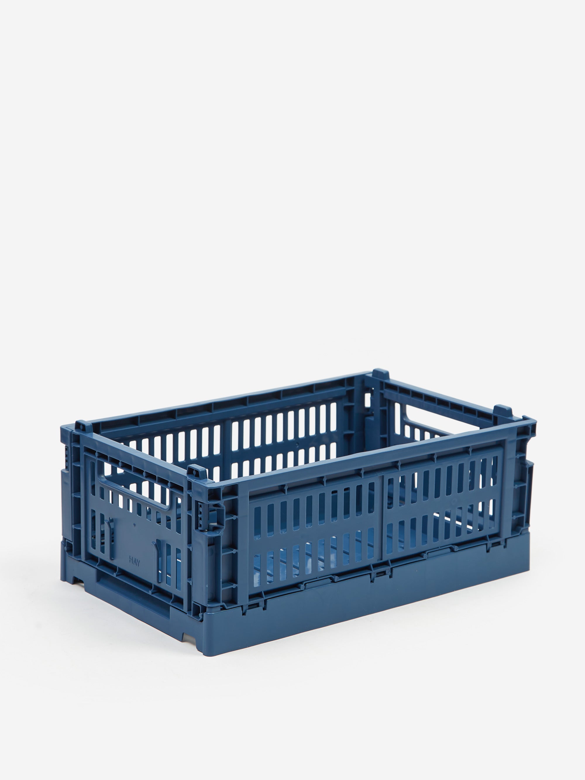 HAY Recycled Colour Crate Small - Dark Blue – Goodhood