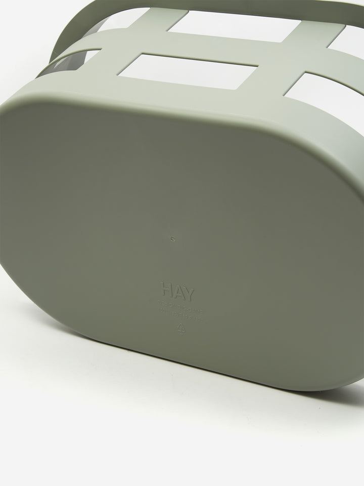 HAY Recycled Washing Basket Small - Army Green – Goodhood