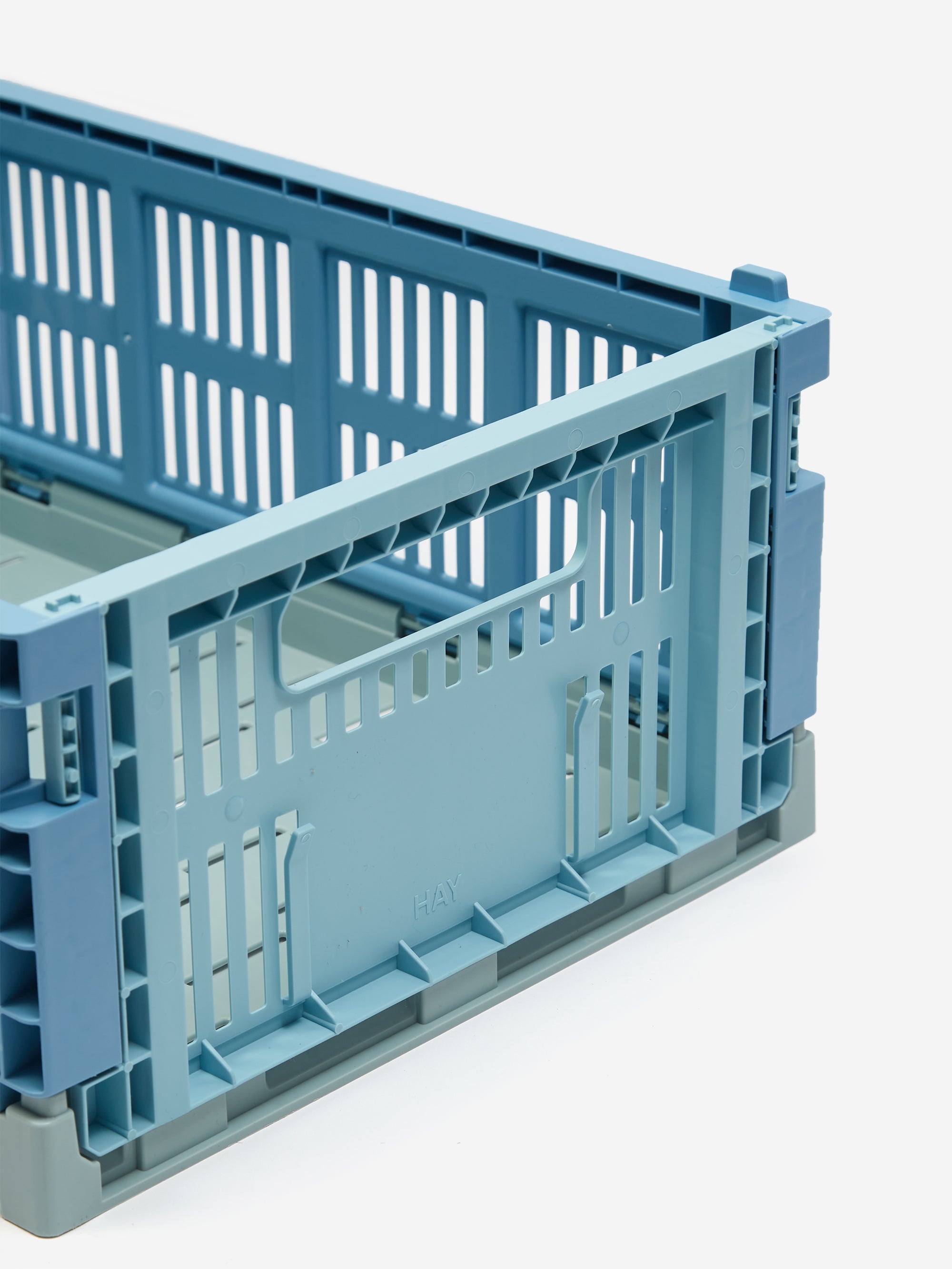 HAY Recycled Colour Crate Mix - Medium - Sky Blue – Goodhood