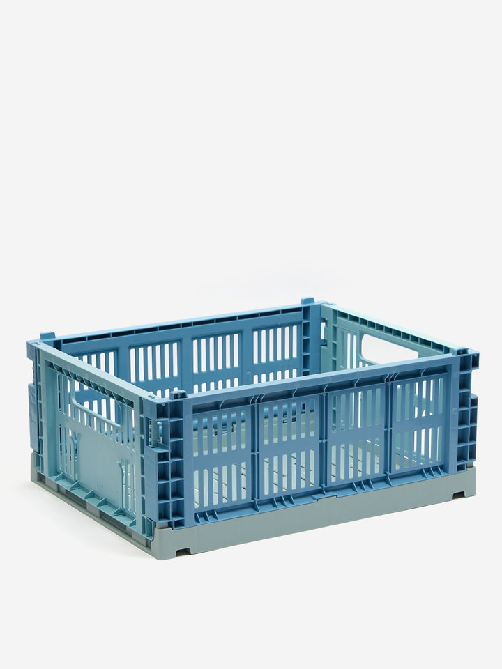 HAY Recycled Colour Crate Mix - Medium - Sky Blue – Goodhood
