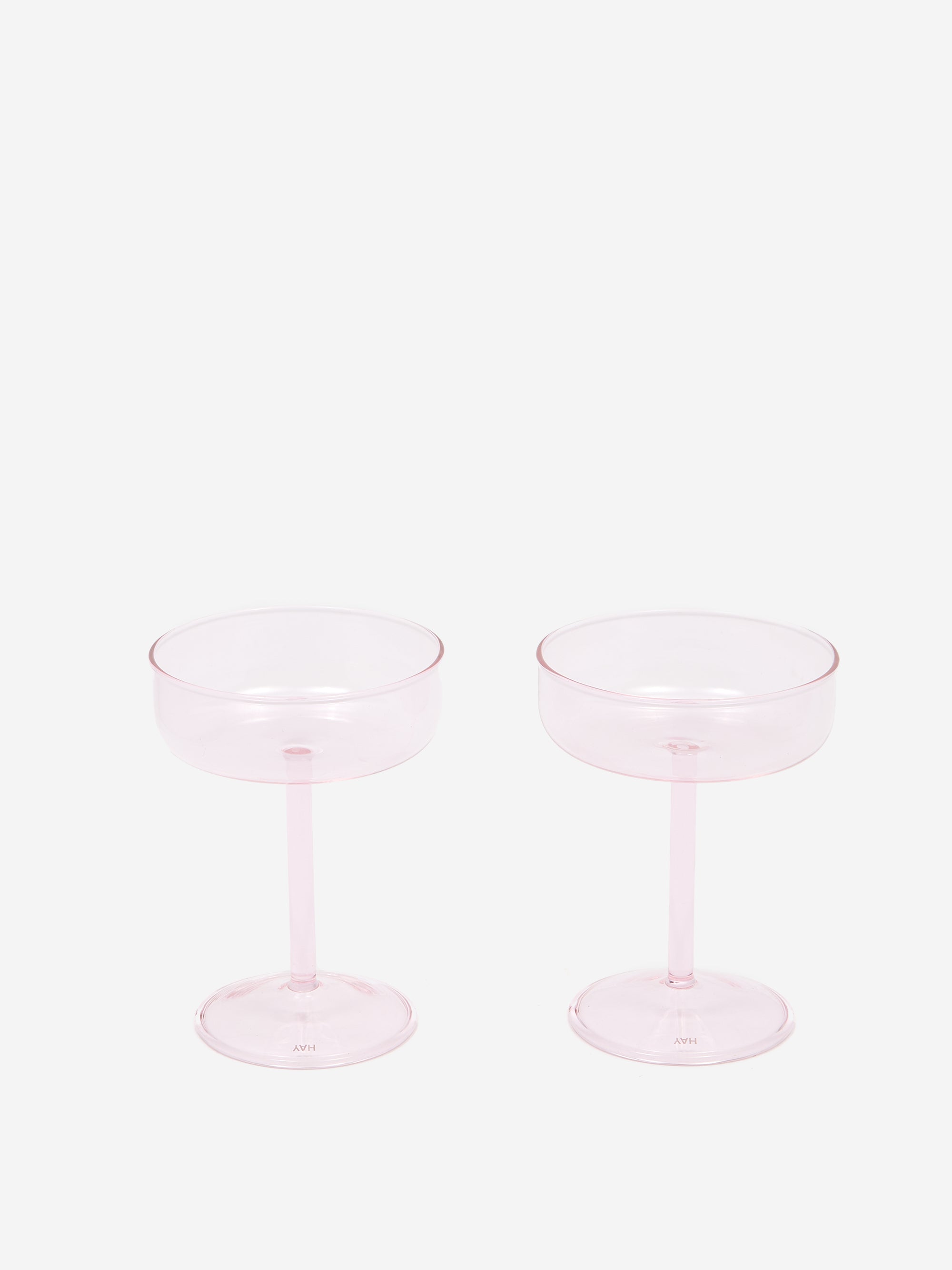 HAY Tint Coupe Glass Set of 2 - Pink – Goodhood
