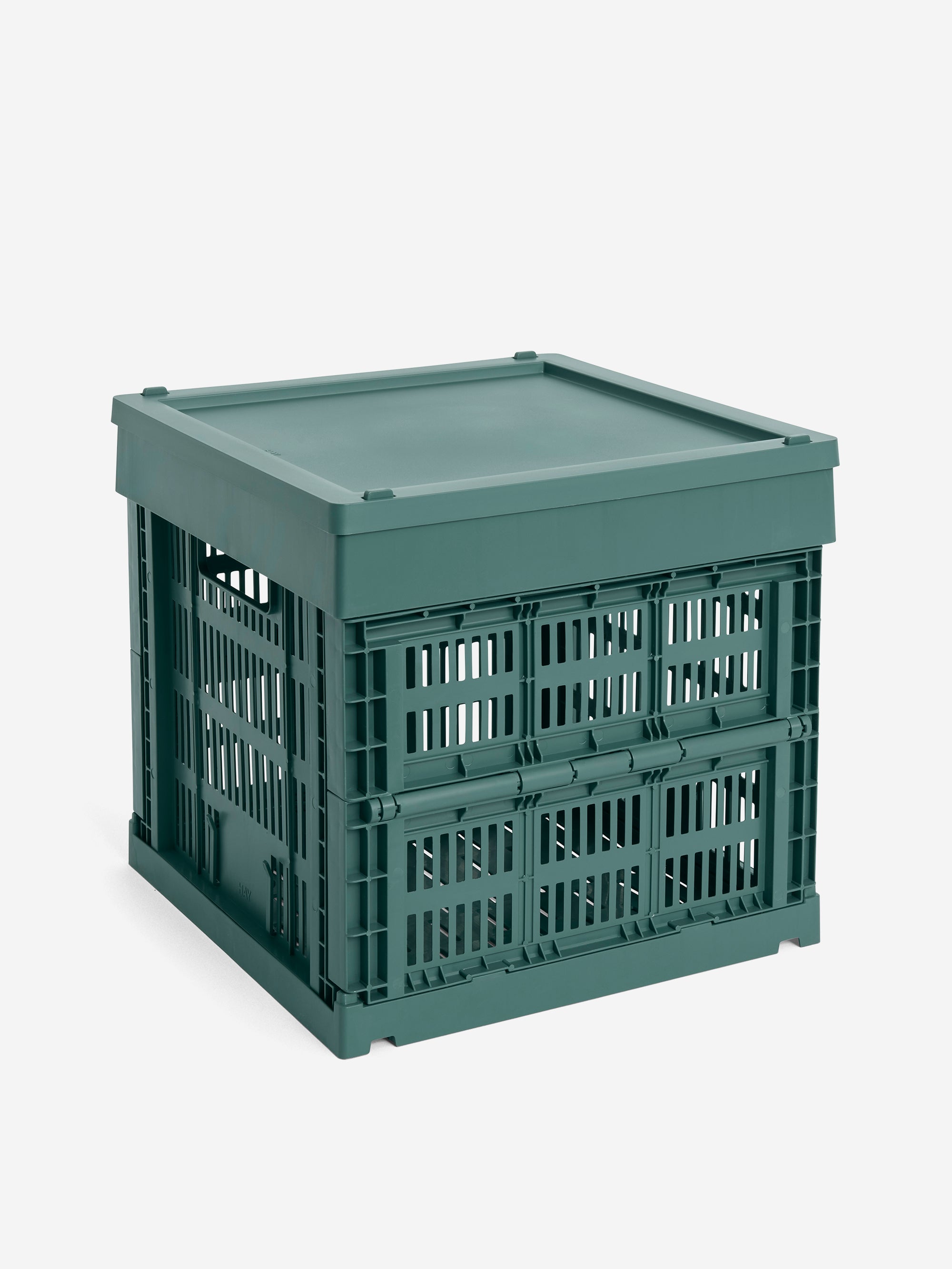 HAY Colour Crate Lid Medium Square - Dark Green – Goodhood