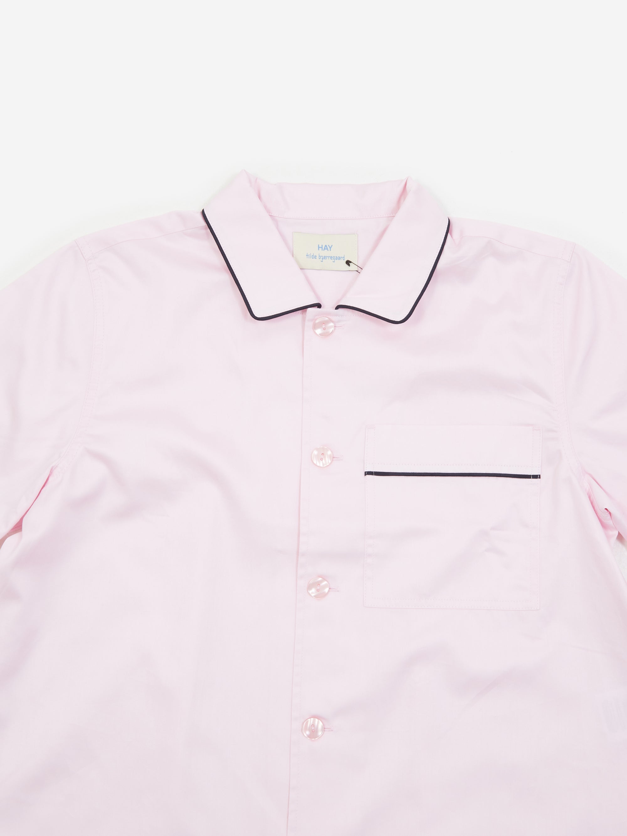 HAY Outline Pyjama Short Sleeve Shirt - Soft Pink – Goodhood