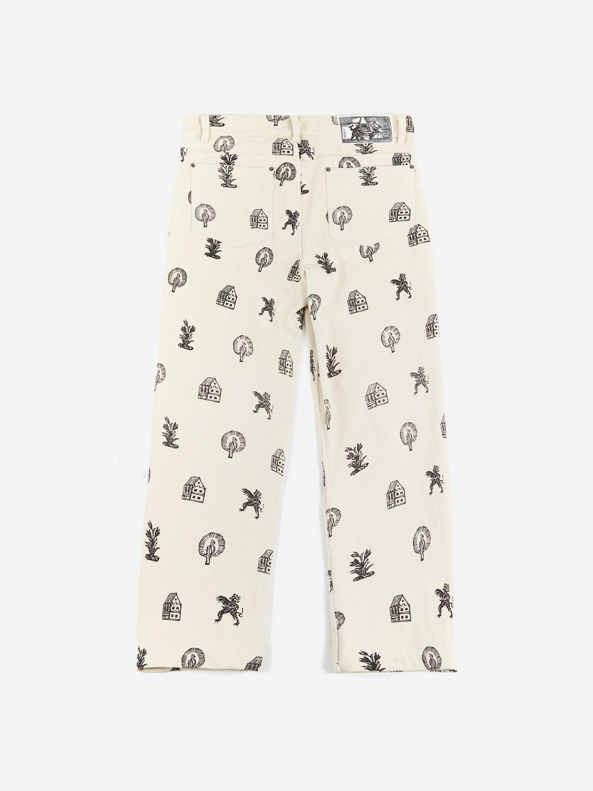 Heresy Woodcut Jeans - Off White Print – Goodhood