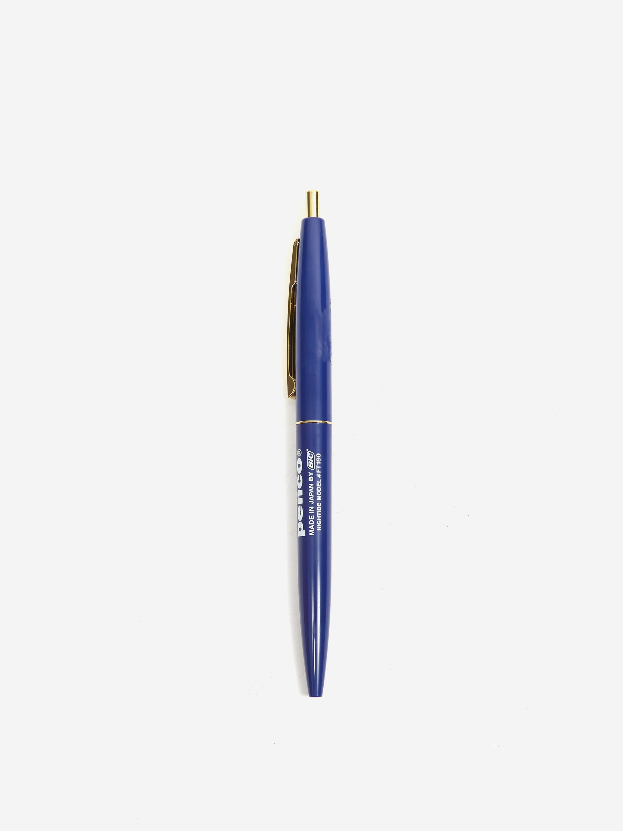 Hightide Penco Knock Ballpoint Pen - Navy – Goodhood
