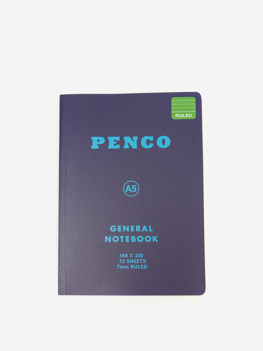 Hightide Penco Soft PP Notebook Ruled A5 - Navy – Goodhood