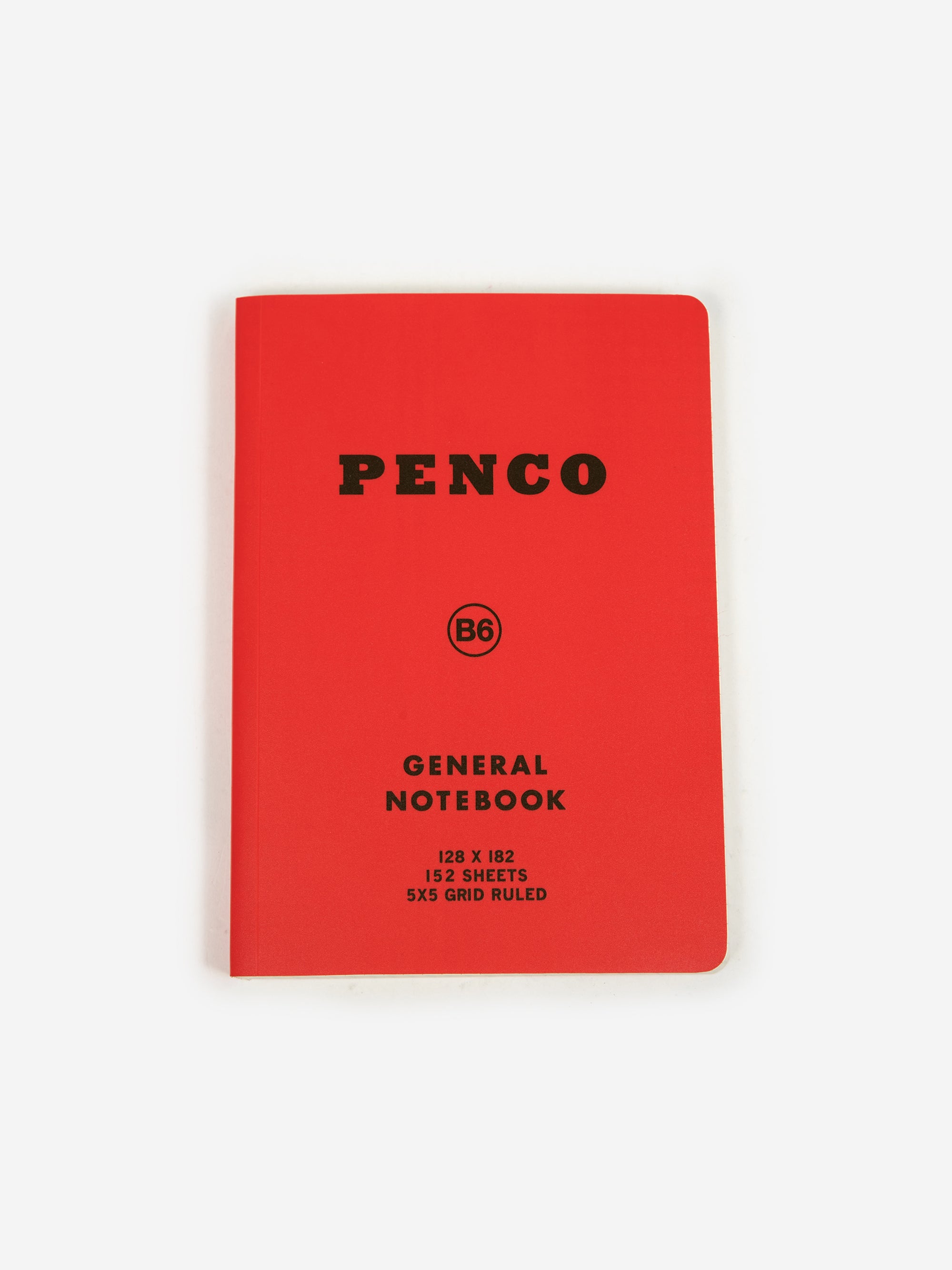 Hightide Penco Soft Notebook (Grid B6) - Red – Goodhood