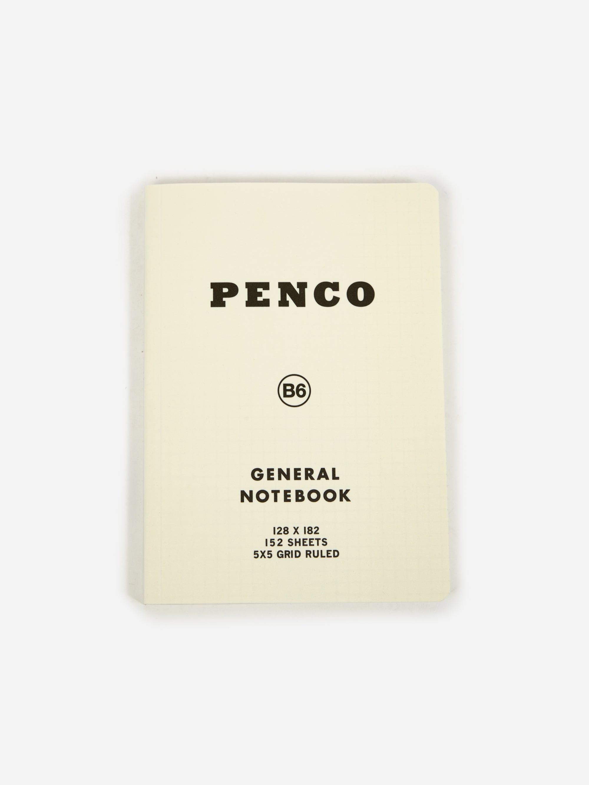 Hightide Penco Soft Notebook (Grid B6) - White – Goodhood