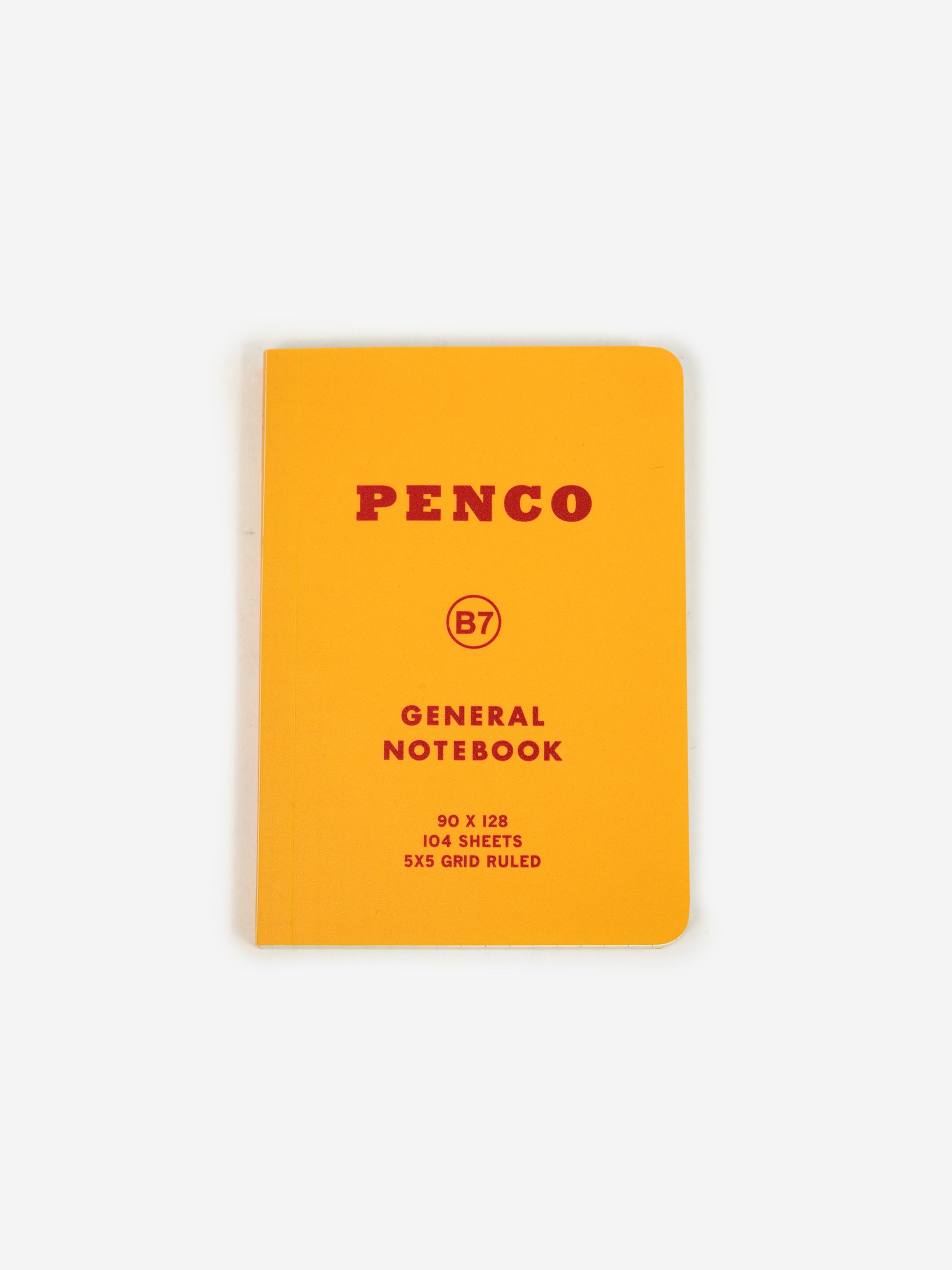 Hightide Penco Soft Notebook (Grid B7) - Yellow – Goodhood