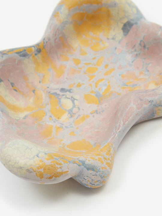 Houseplant by Seth Rogen Curvy Concrete Tray - Lavender/Gold – Goodhood