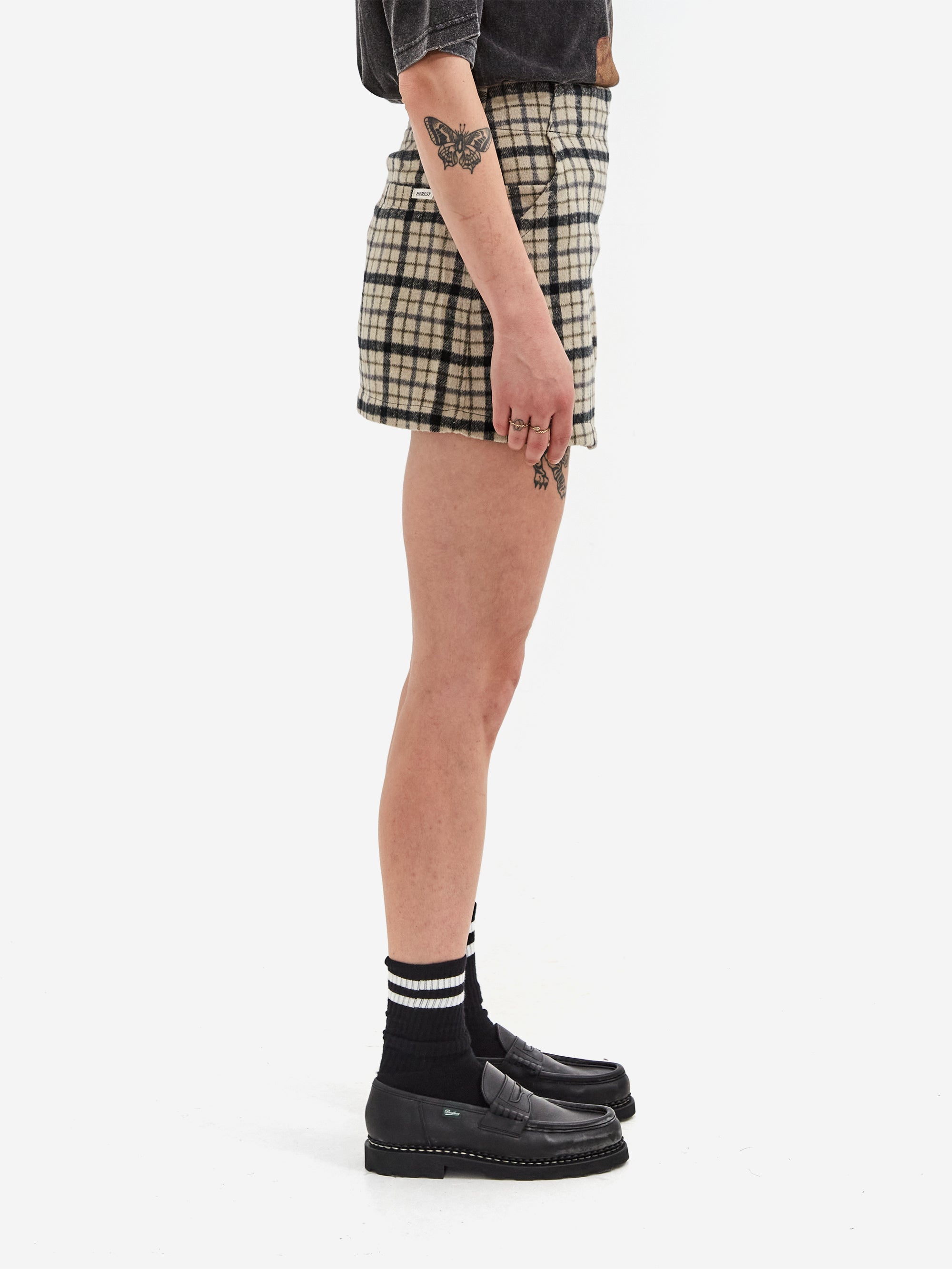 Heresy Steady Short Skirt - Check – Goodhood