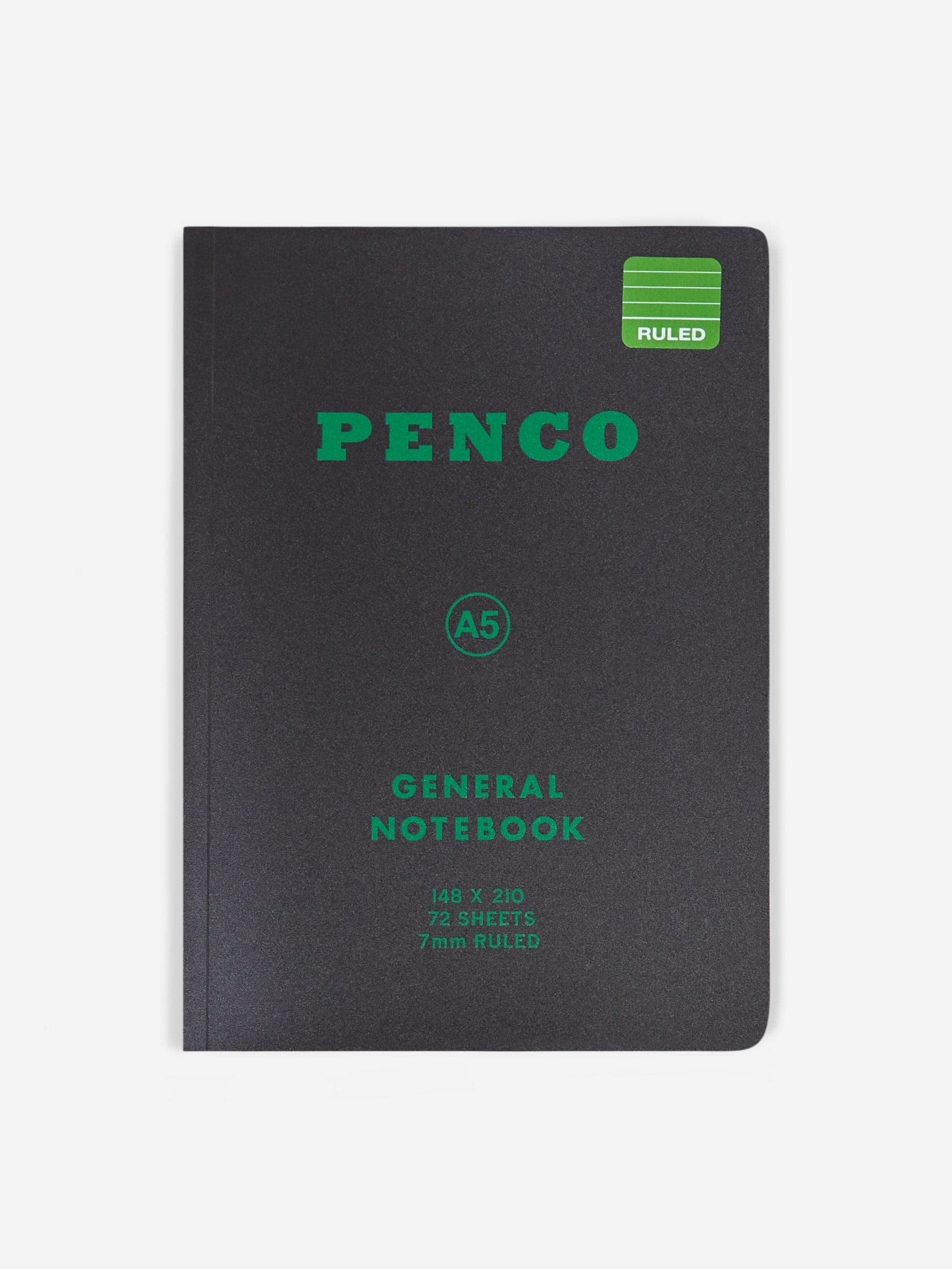 Hightide Penco Soft PP Notebook (Ruled A5) - Black – Goodhood