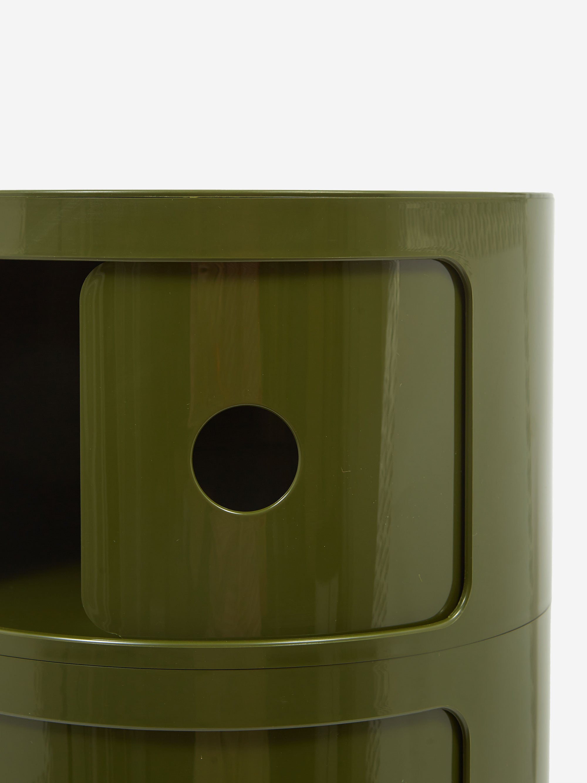Kartell Componibili 2 Tier Storage Unit Side Table - Green – Goodhood