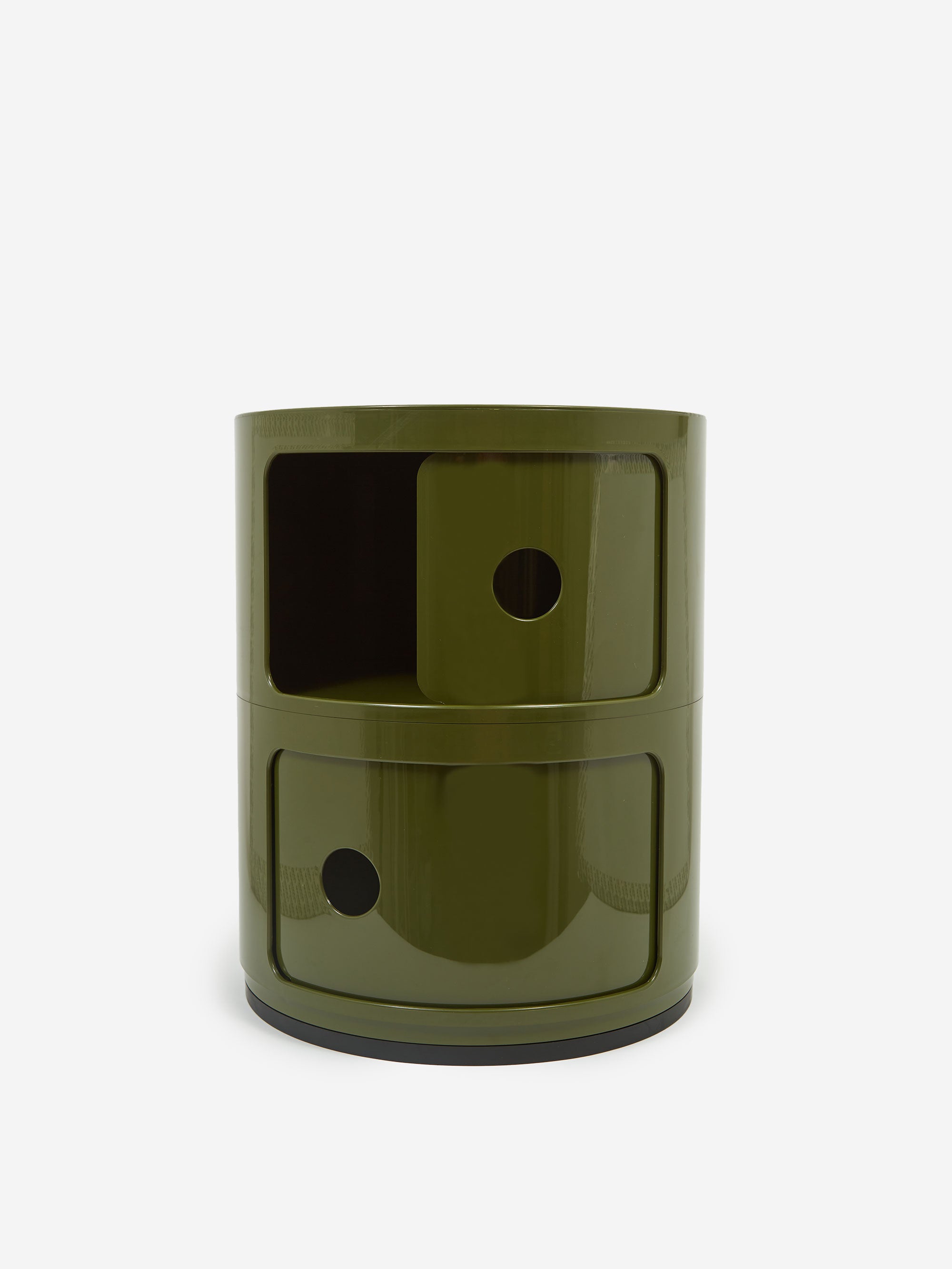Kartell Componibili 2 Tier Storage Unit Side Table - Green – Goodhood