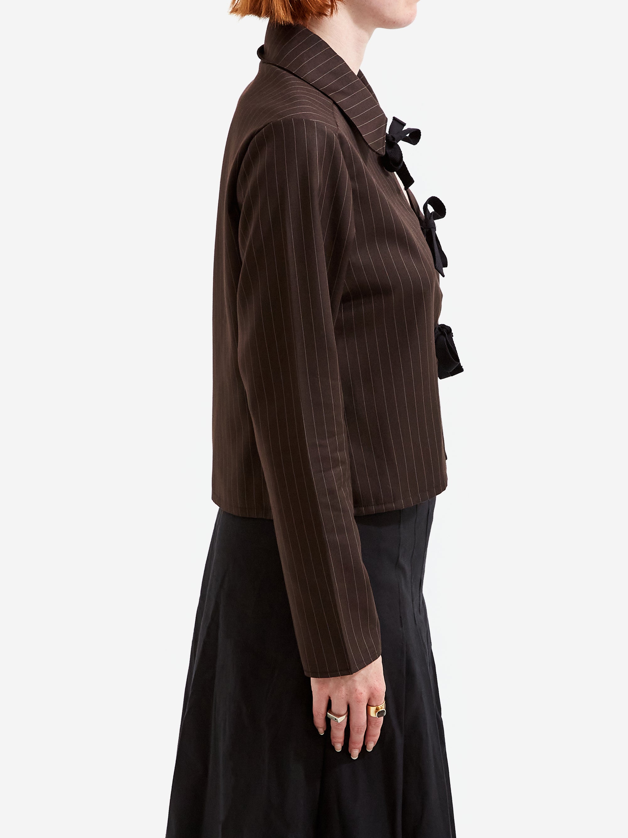 Lauren Perrin Sailor Jacket - Brown Stipe – Goodhood