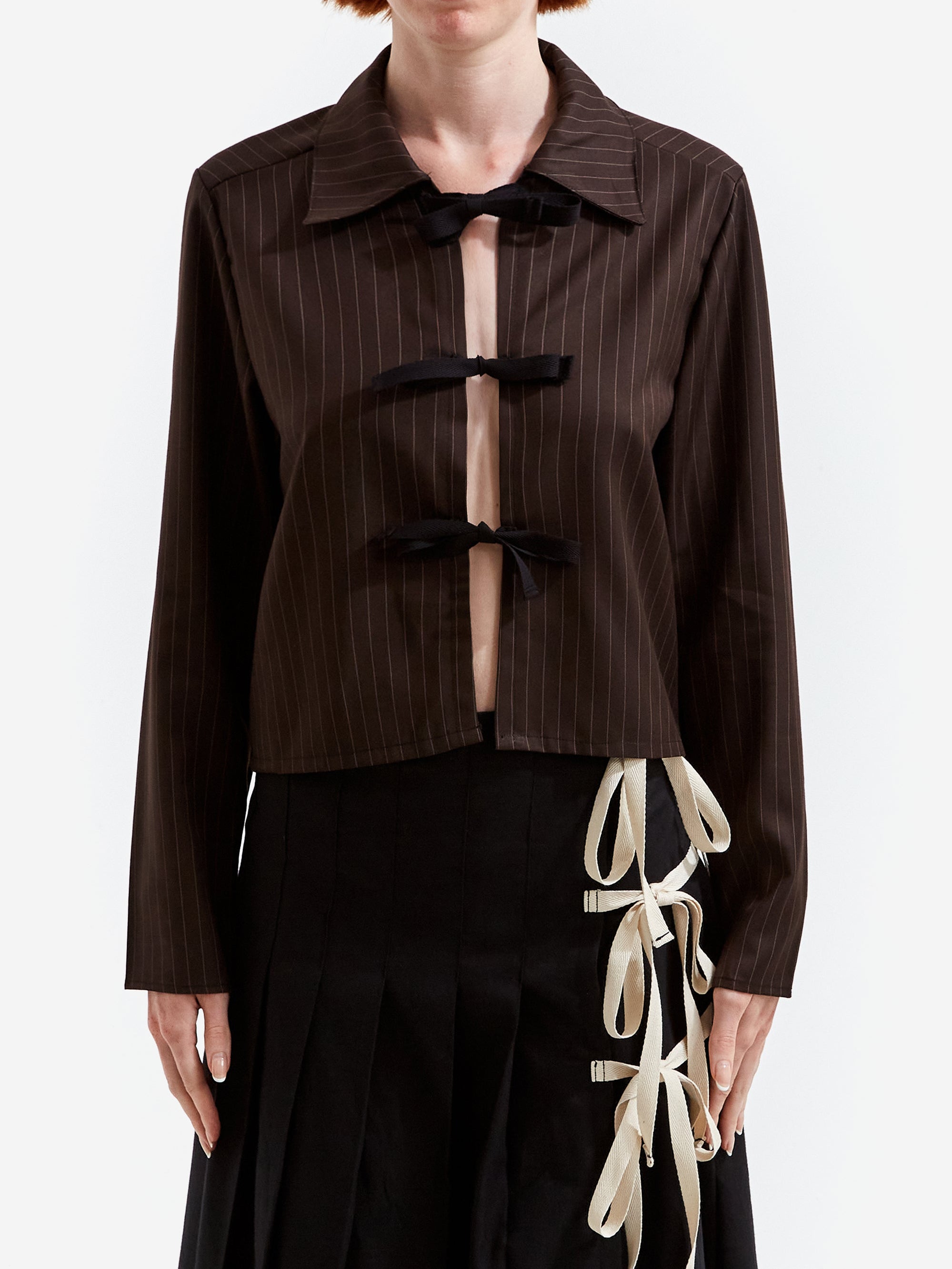 Lauren Perrin Sailor Jacket - Brown Stipe – Goodhood