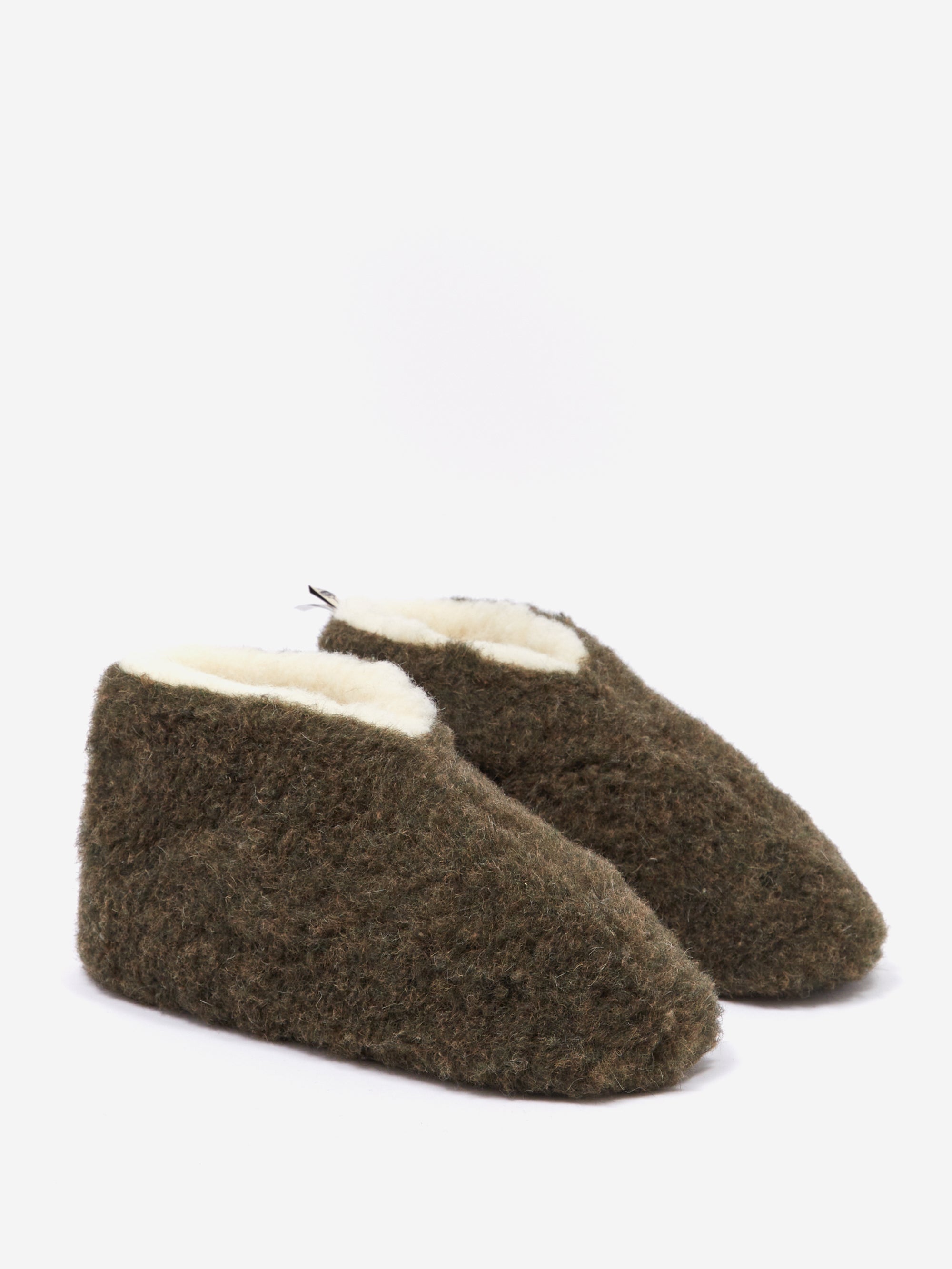 Yoko Wool Comfy Slipper Boot - Khaki – Goodhood