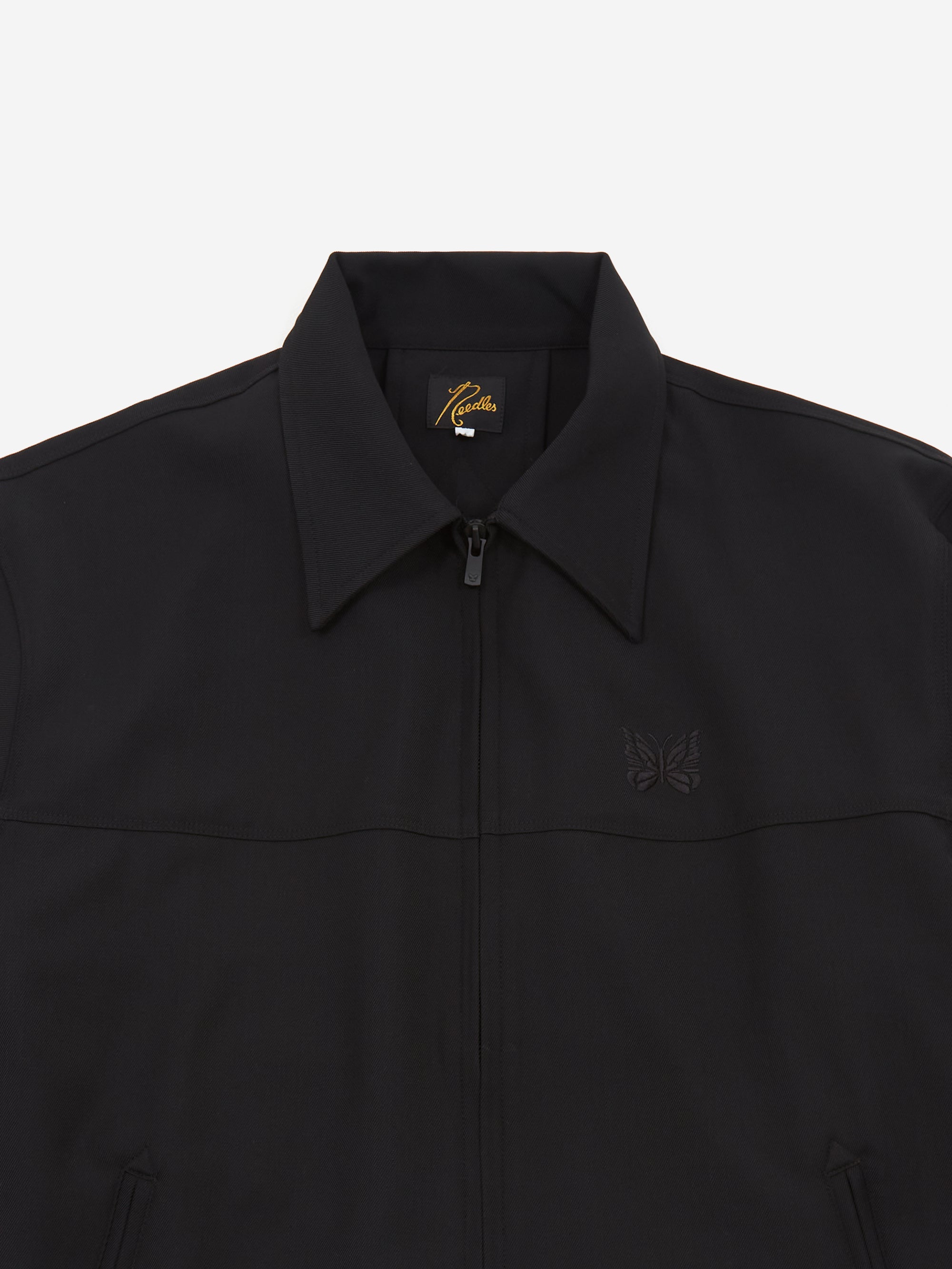 Needles Sport Jacket - Cavalry Twill Black/Black – Goodhood