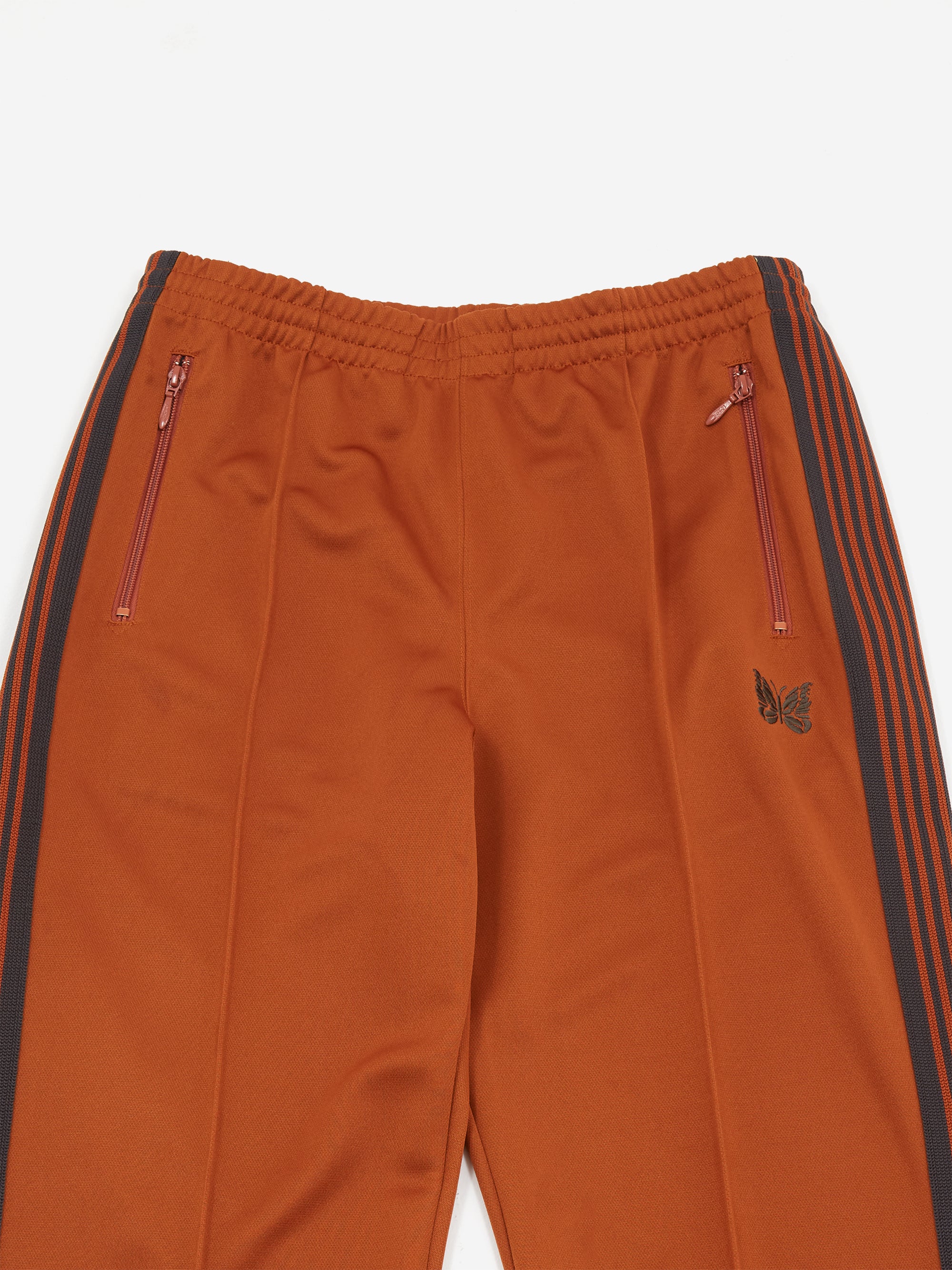 Needles Track Pant - Poly Smooth - Rust – Goodhood