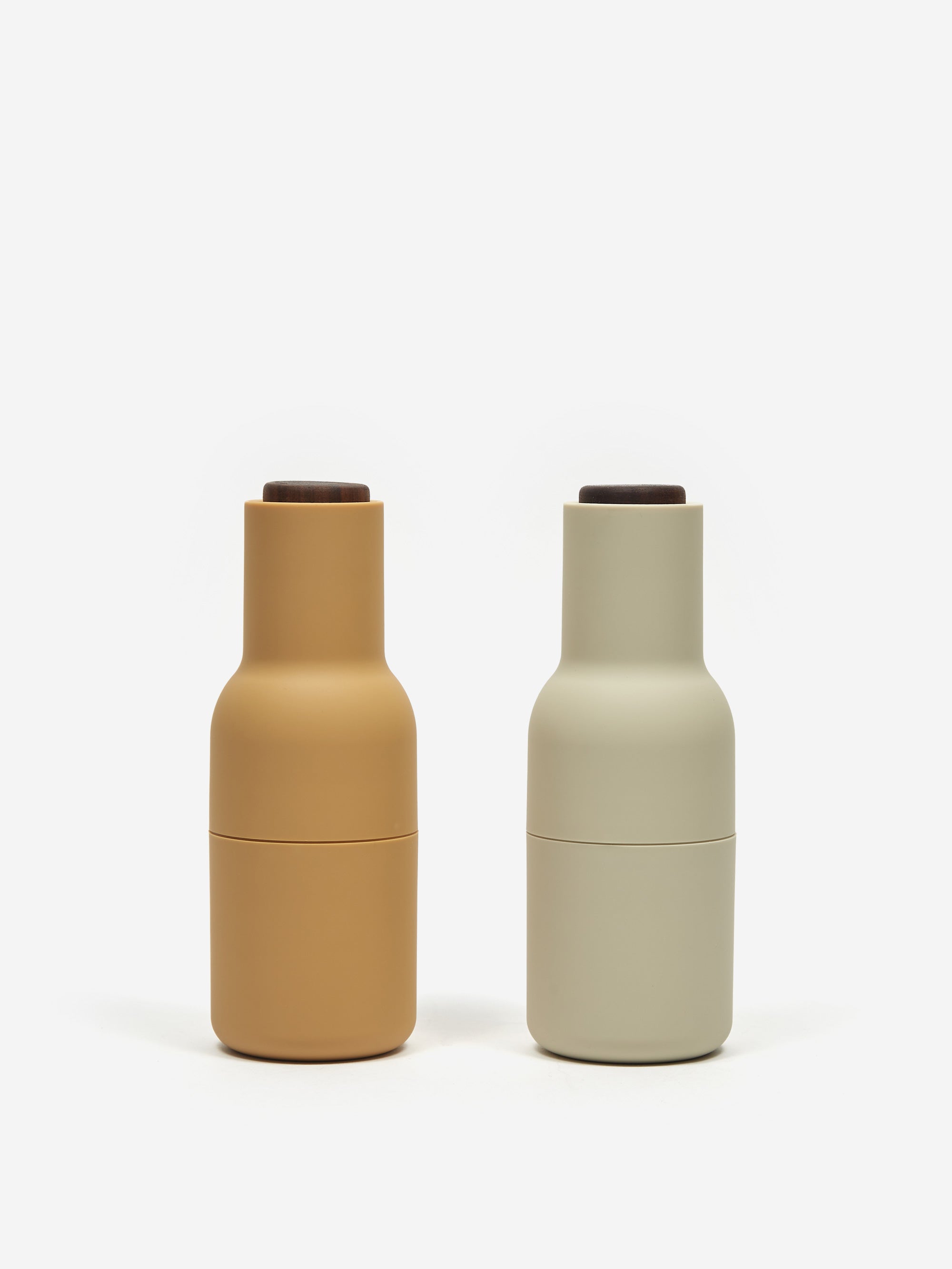 Menu Bottle Grinder 2 Pack by Norm Architects - Barley with Walnut Lid ...