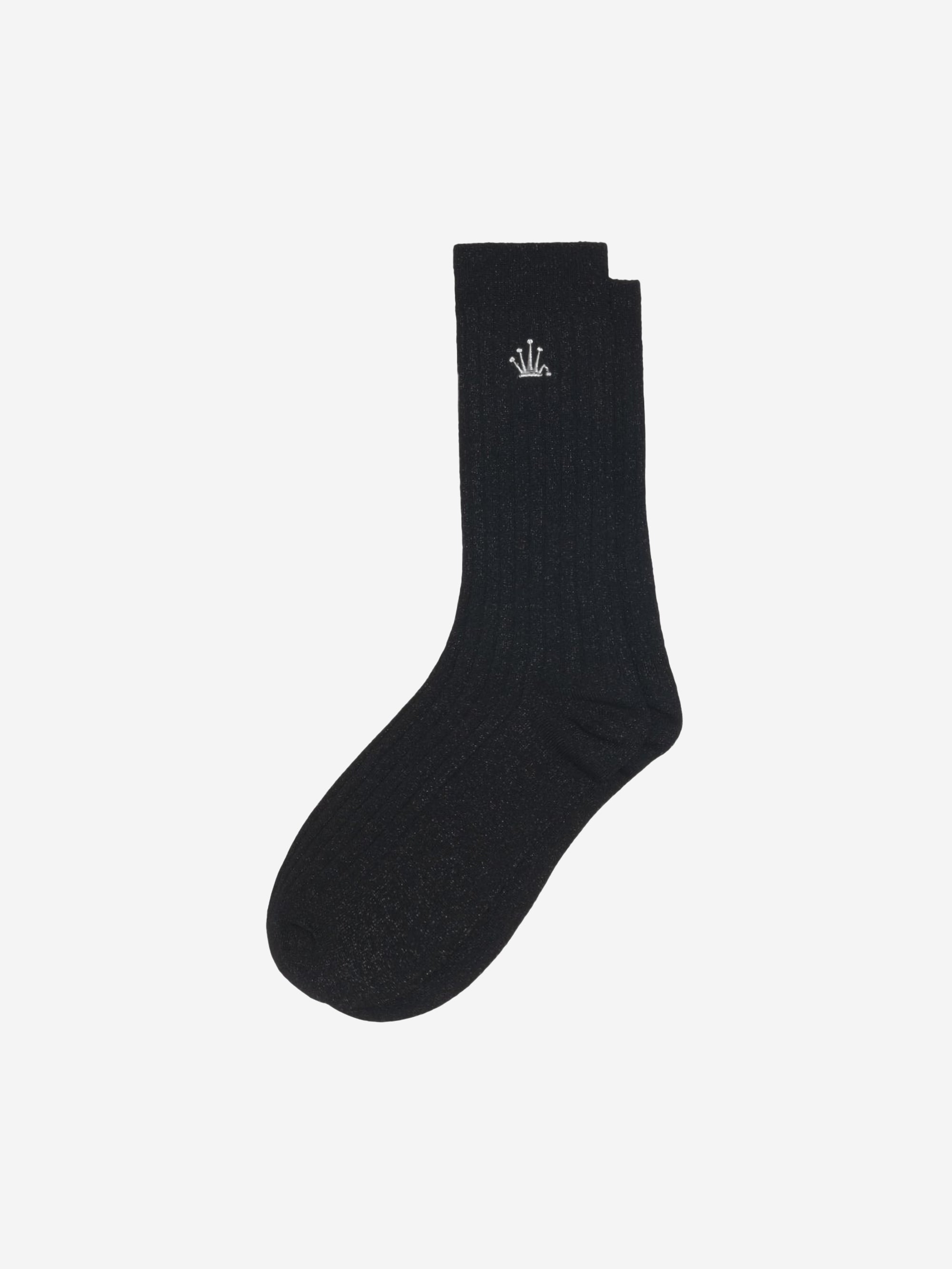 Stussy Metallic Crown Dress Sock - Metallic Black – Goodhood