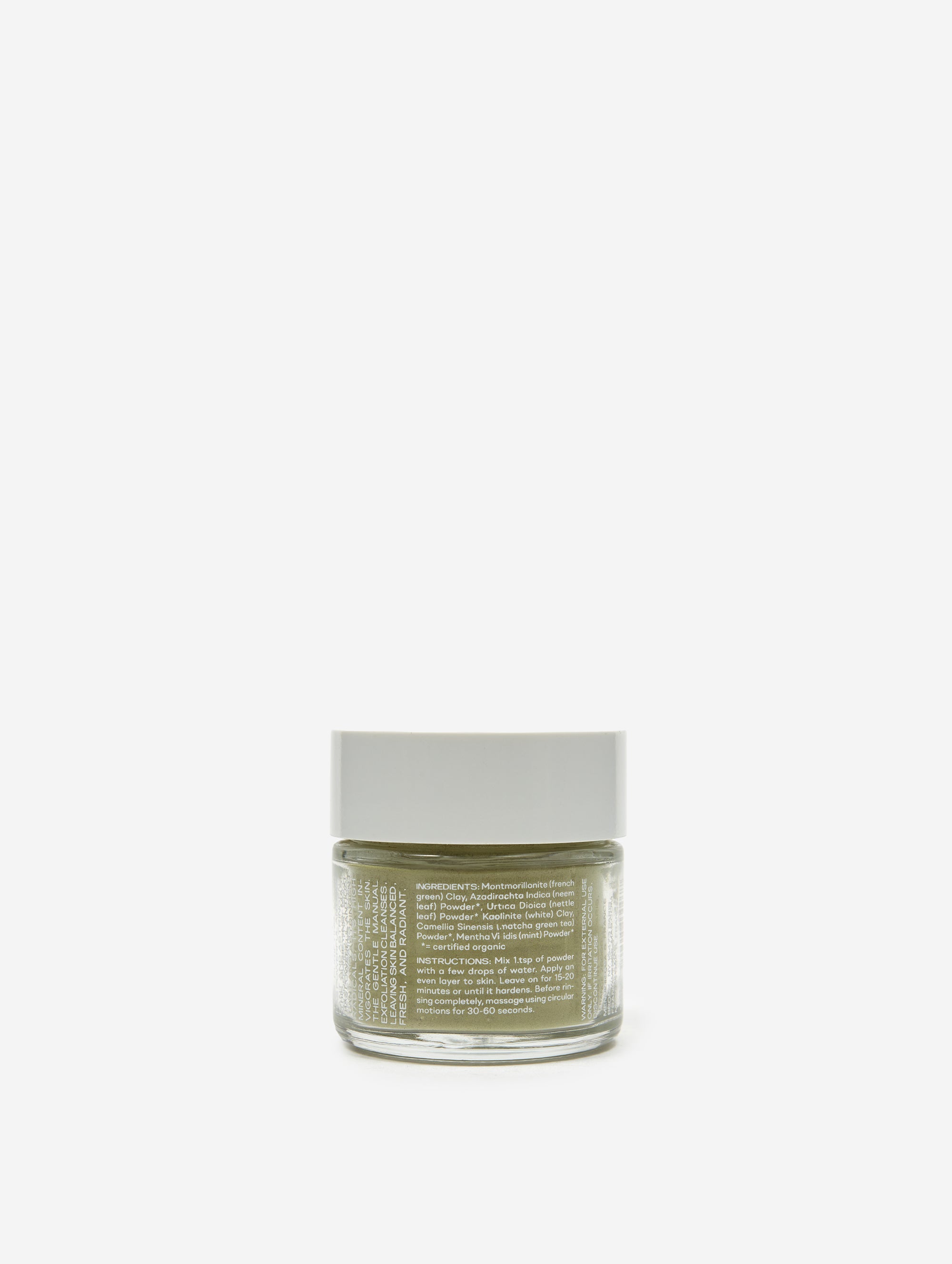 Menos Mas Matcha Mint Purifying Mask & Exfoliant – Goodhood