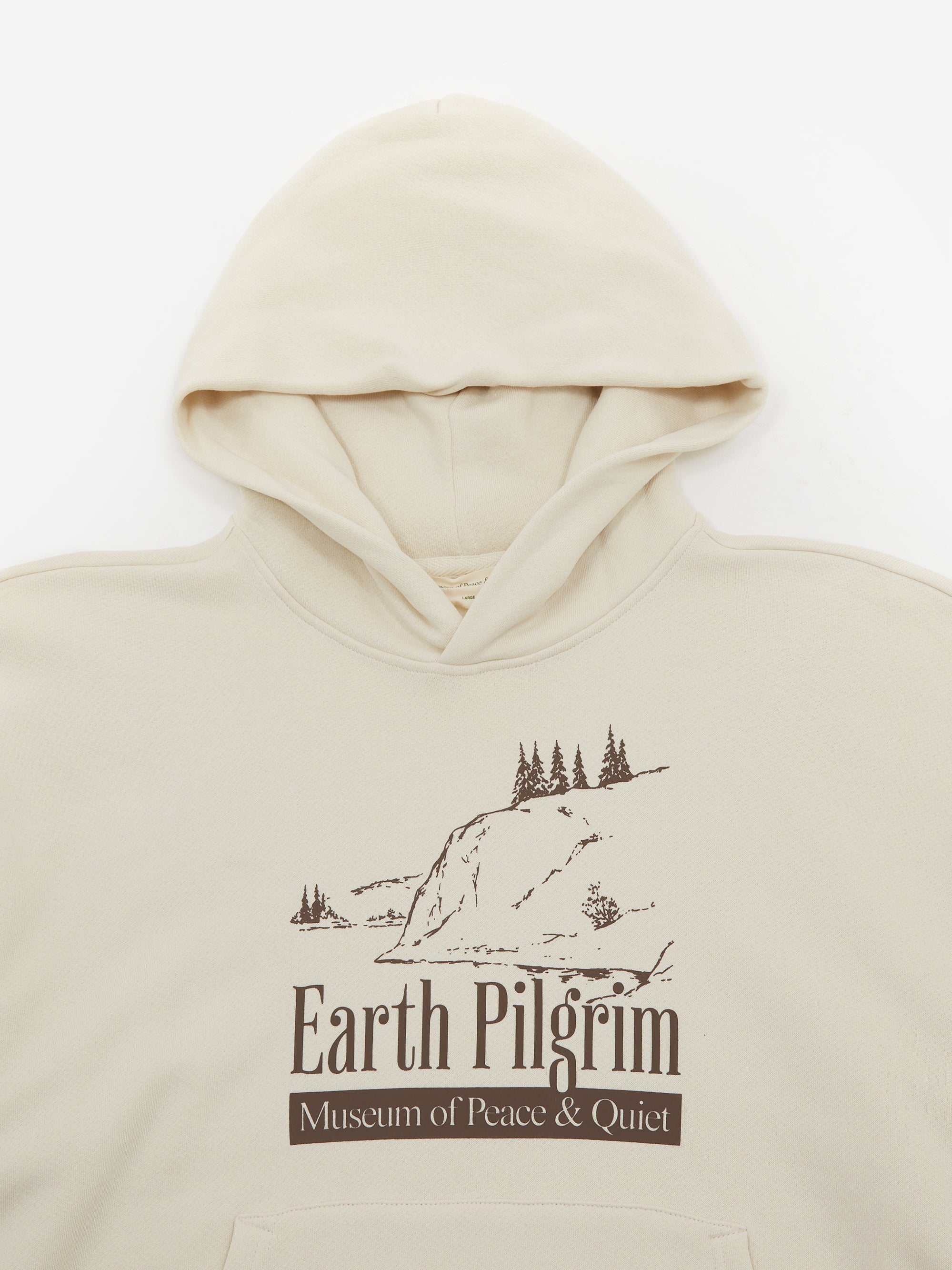 Museum Of Peace & Quiet Earth Pilgrim Hoodie - Bone – Goodhood
