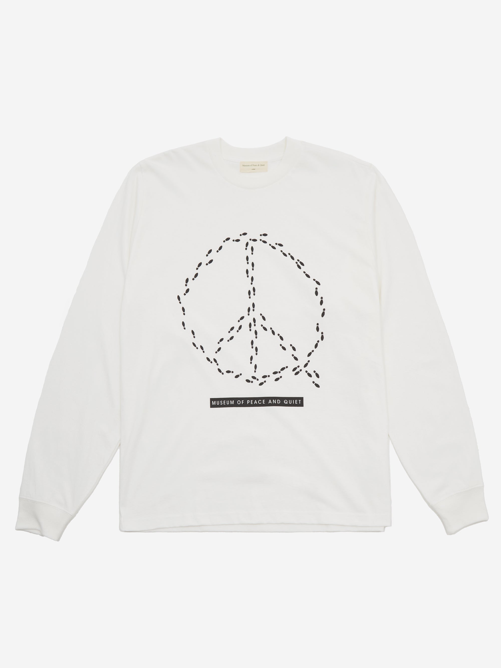 Museum Of Peace & Quiet Peaceful Path Long Sleeve T-Shirt - White ...