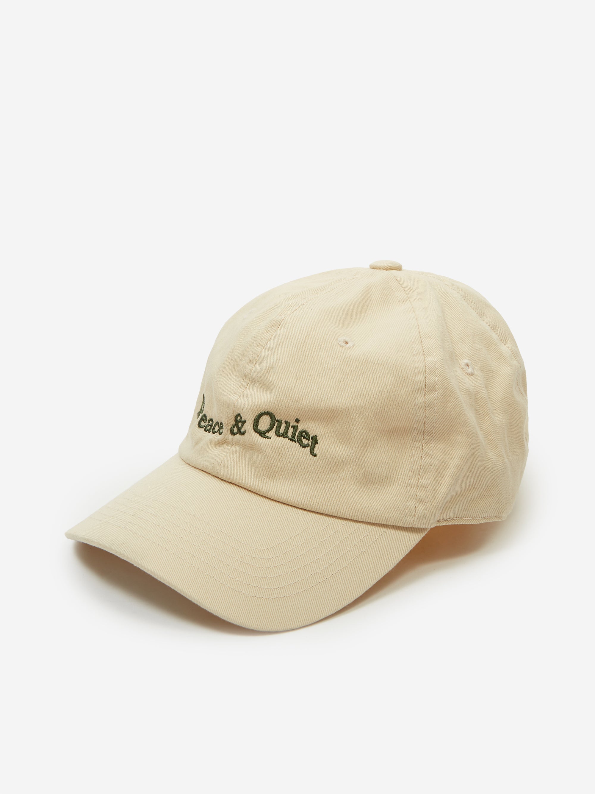 Museum Of Peace & Quiet Wordmark Dad Hat - Bone – Goodhood