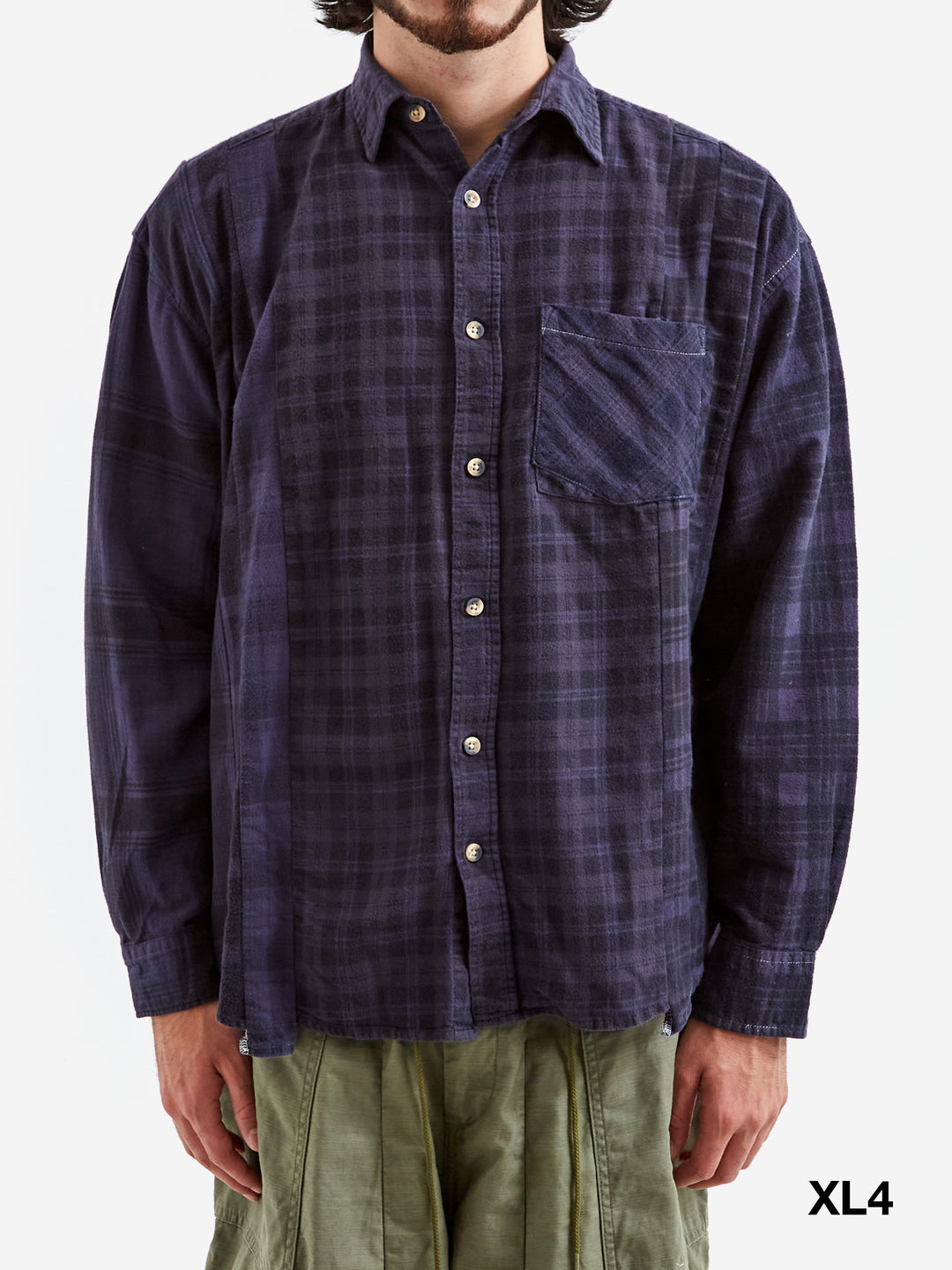 Needles Rebuild 7 Cuts Flannel Shirt / Over Dye - Assorted – Goodhood