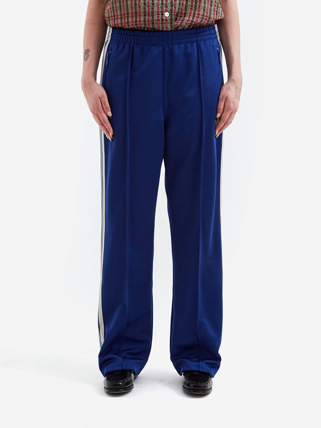 Needles Track Pant - Poly Smooth W - Royal – Goodhood