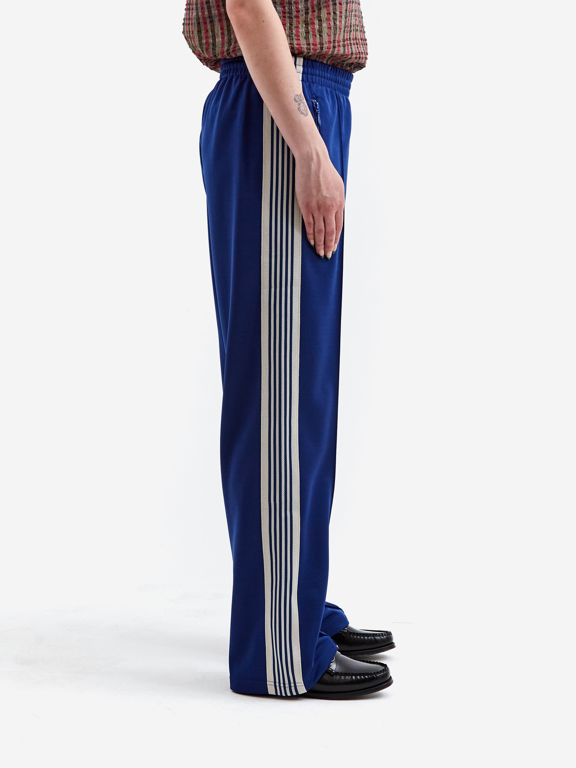Needles Track Pant - Poly Smooth W - Royal – Goodhood