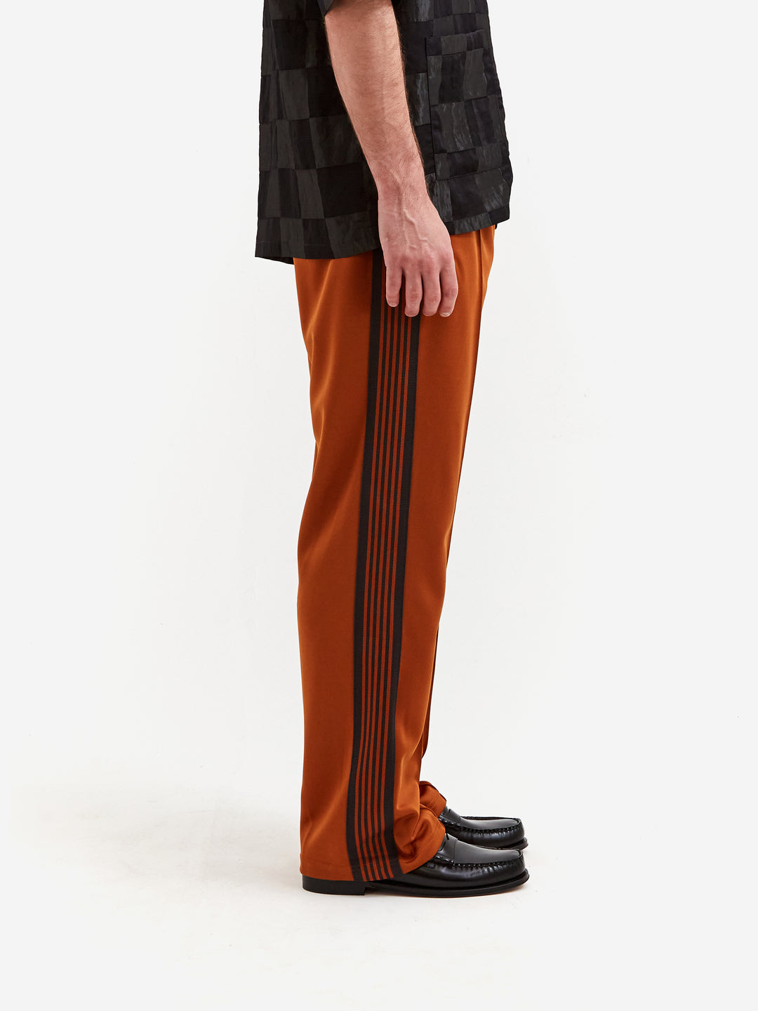 Needles Track Pant - Poly Smooth - Rust – Goodhood