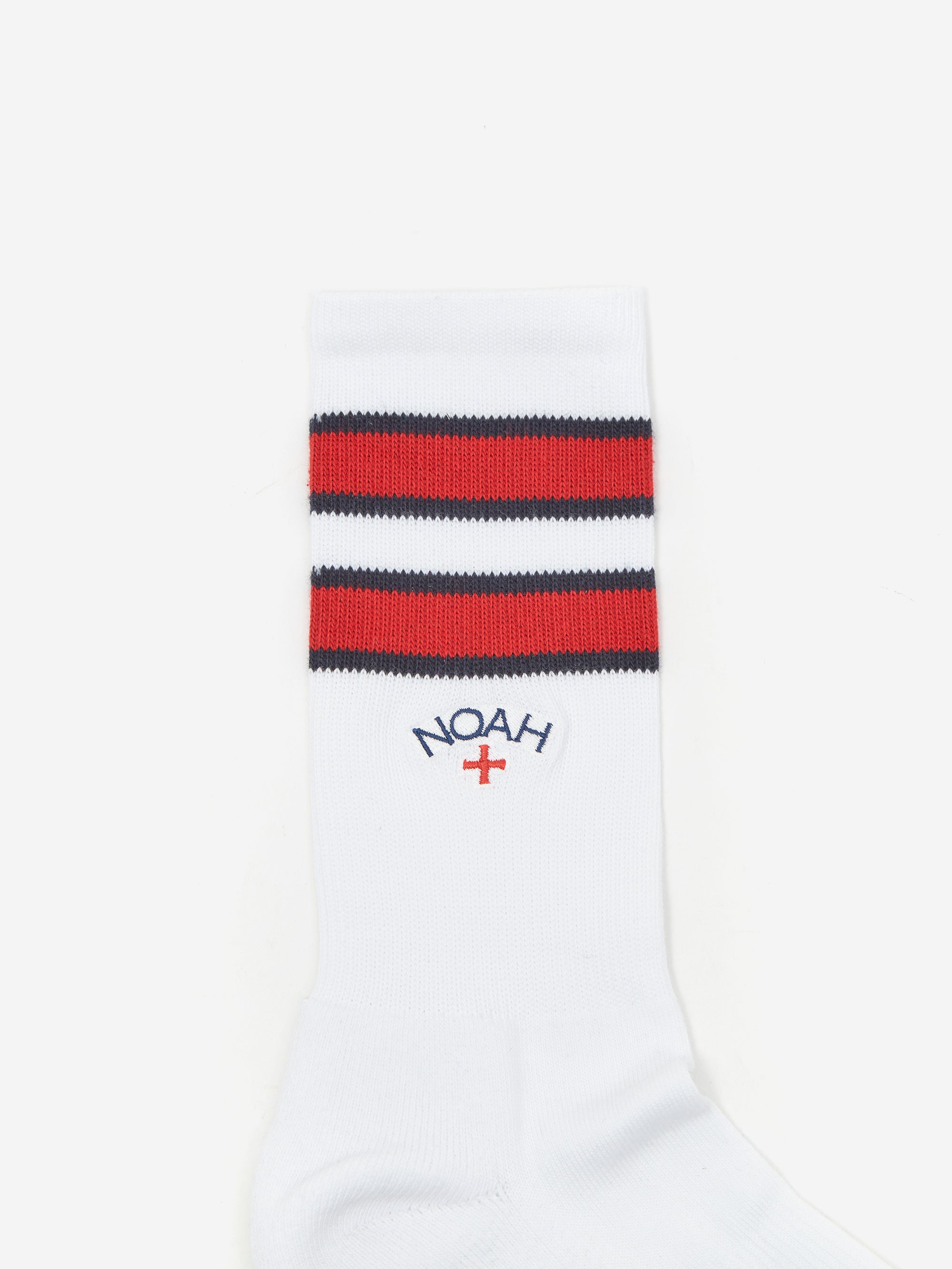 Noah Striped Sock - White / Navy / Red – Goodhood