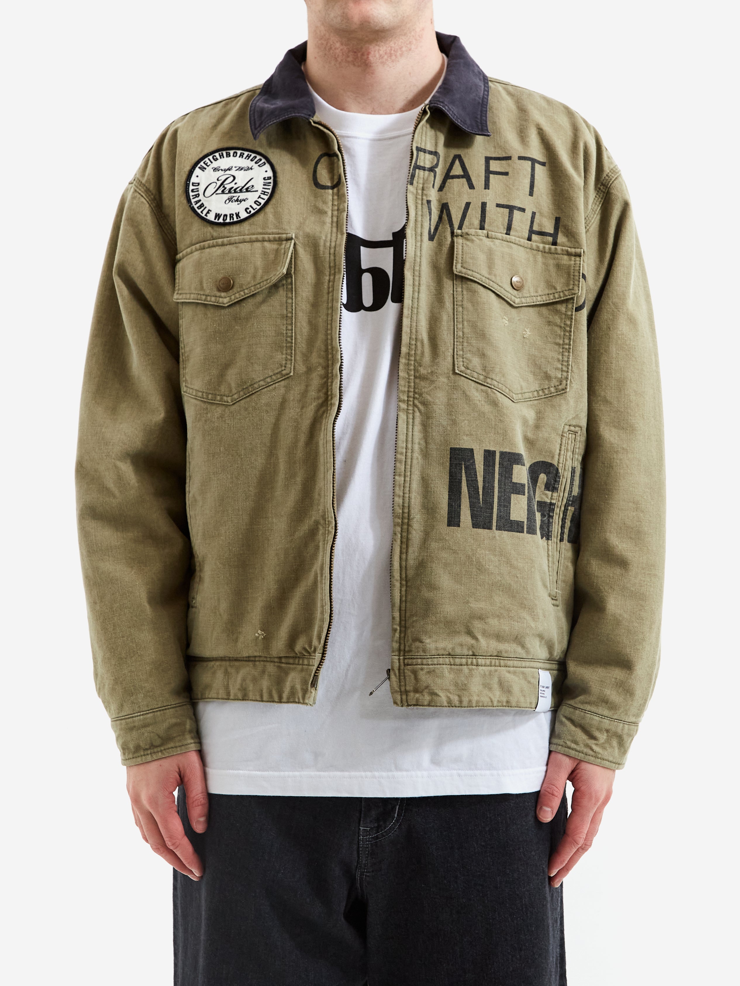 Neighborhood Duck Work Jacket - Olive Drab – Goodhood