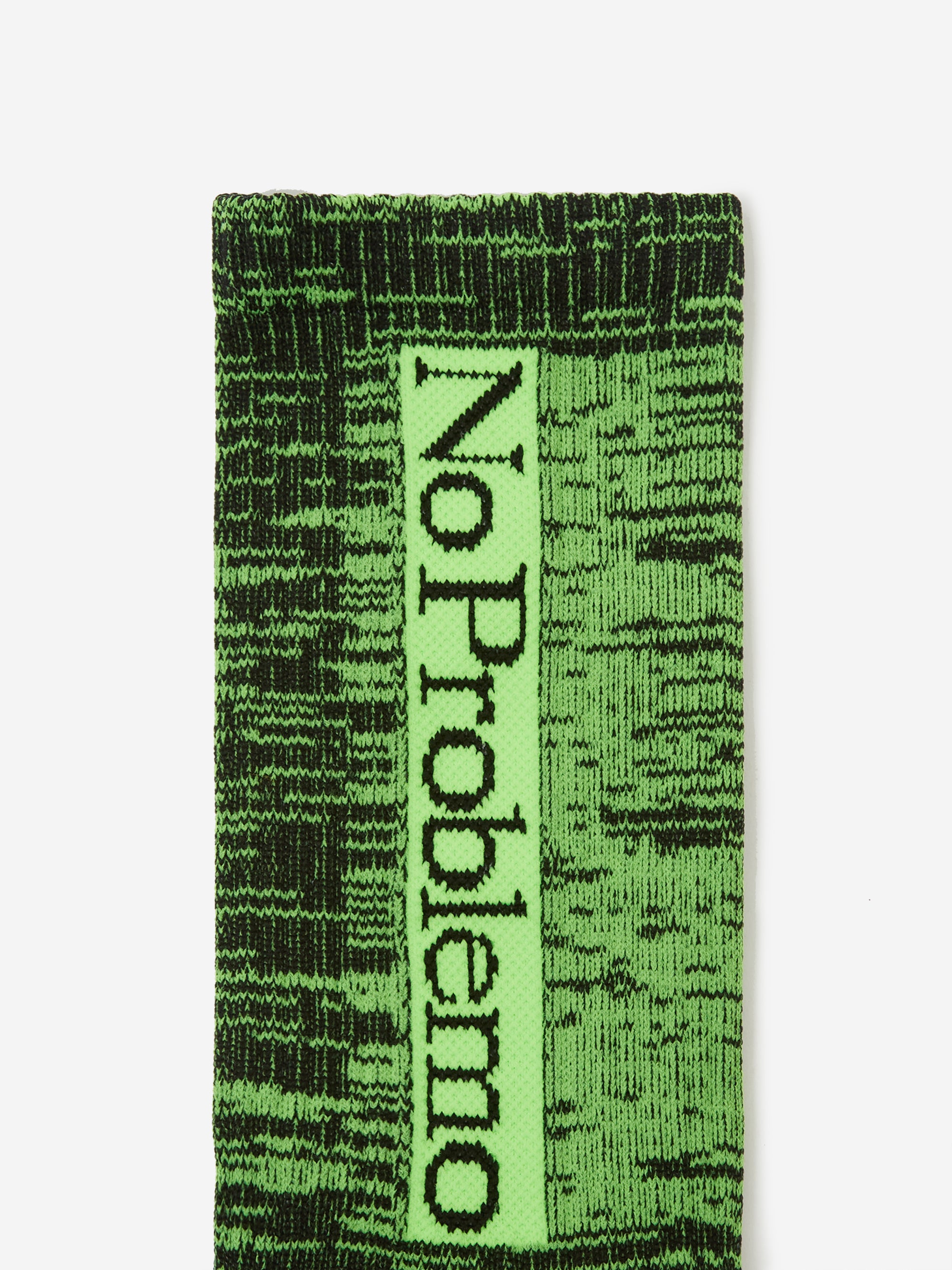 No Problemo Glitch Knit Sock - Green – Goodhood