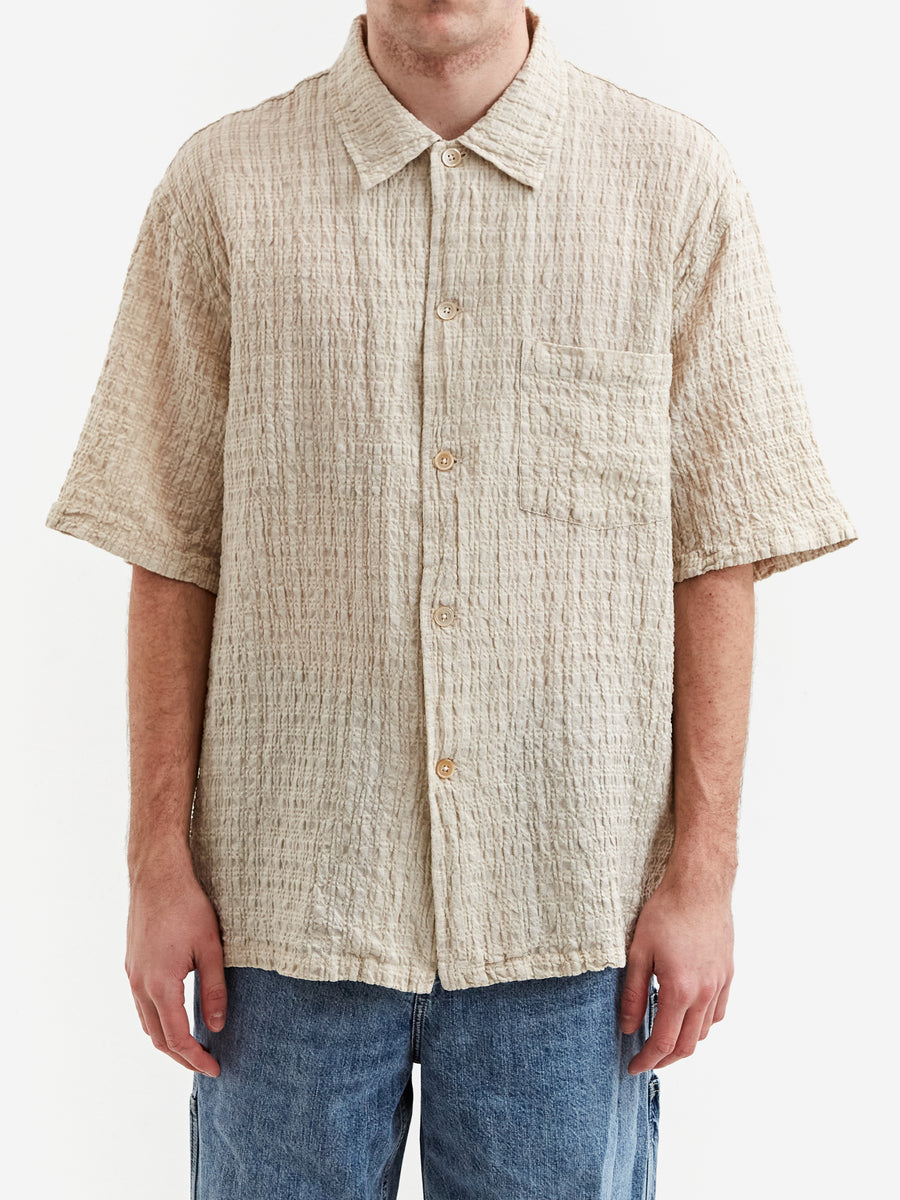 Our Legacy Box Shirt Shortsleeve - Light Authentic Seersucker – Goodhood