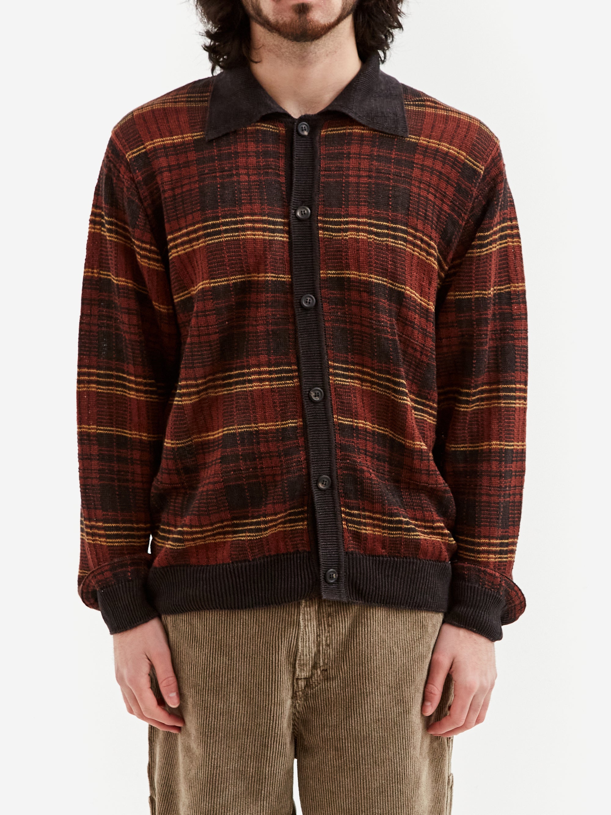 Our Legacy Evening Polo - Rust Geezer Check – Goodhood